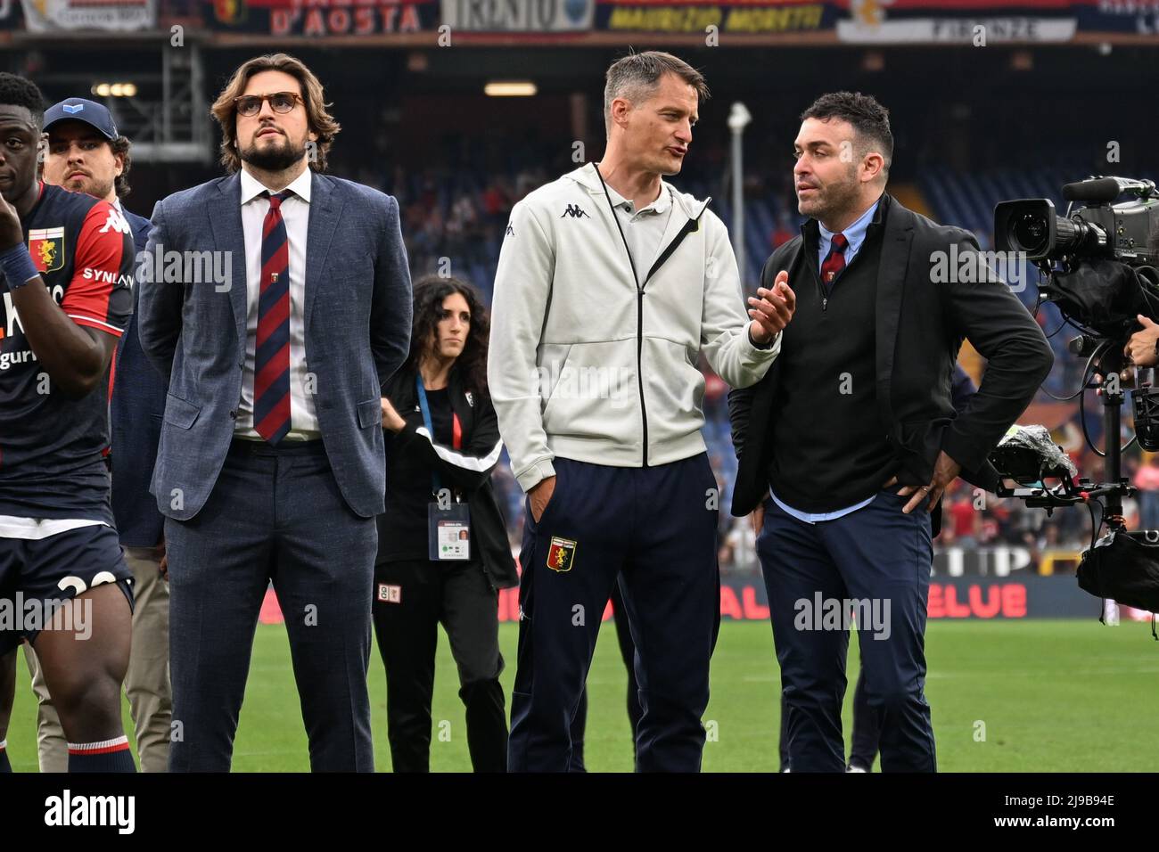 Alexander Blessin and 777 partners during Genoa CFC vs Bologna FC ...