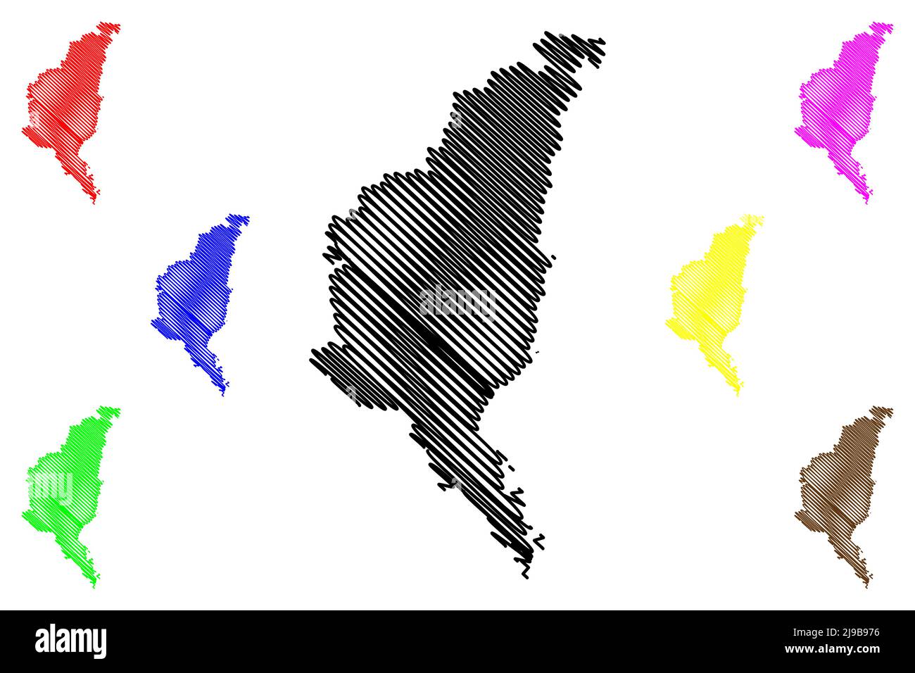 Antiparos island (Hellenic Republic, Greece, Greek island) map vector ...