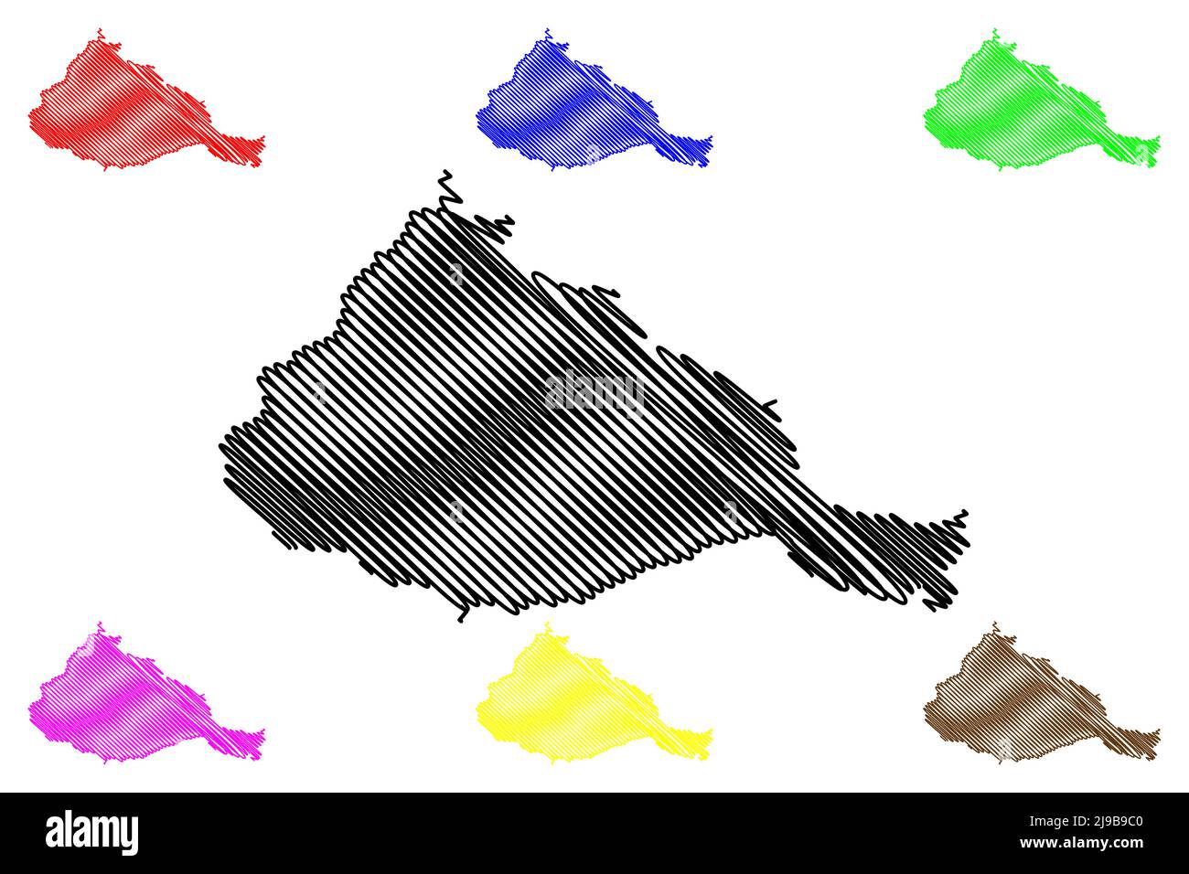 Anafi island (Hellenic Republic, Greece, Greek island) map vector ...