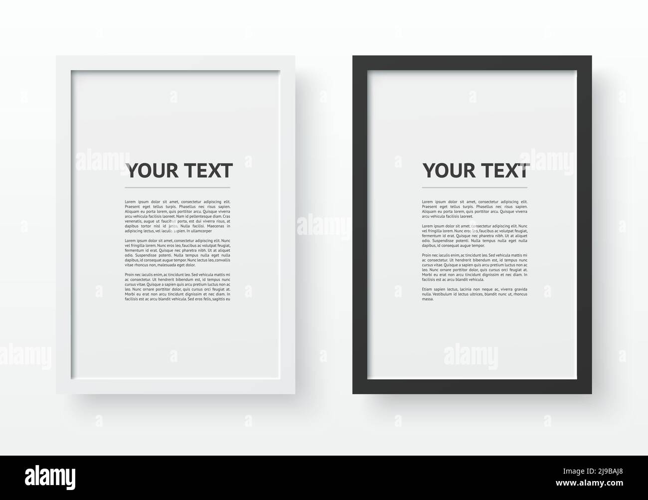 Portrait picture frame for A4 vector illustration isolated Stock Vector ...