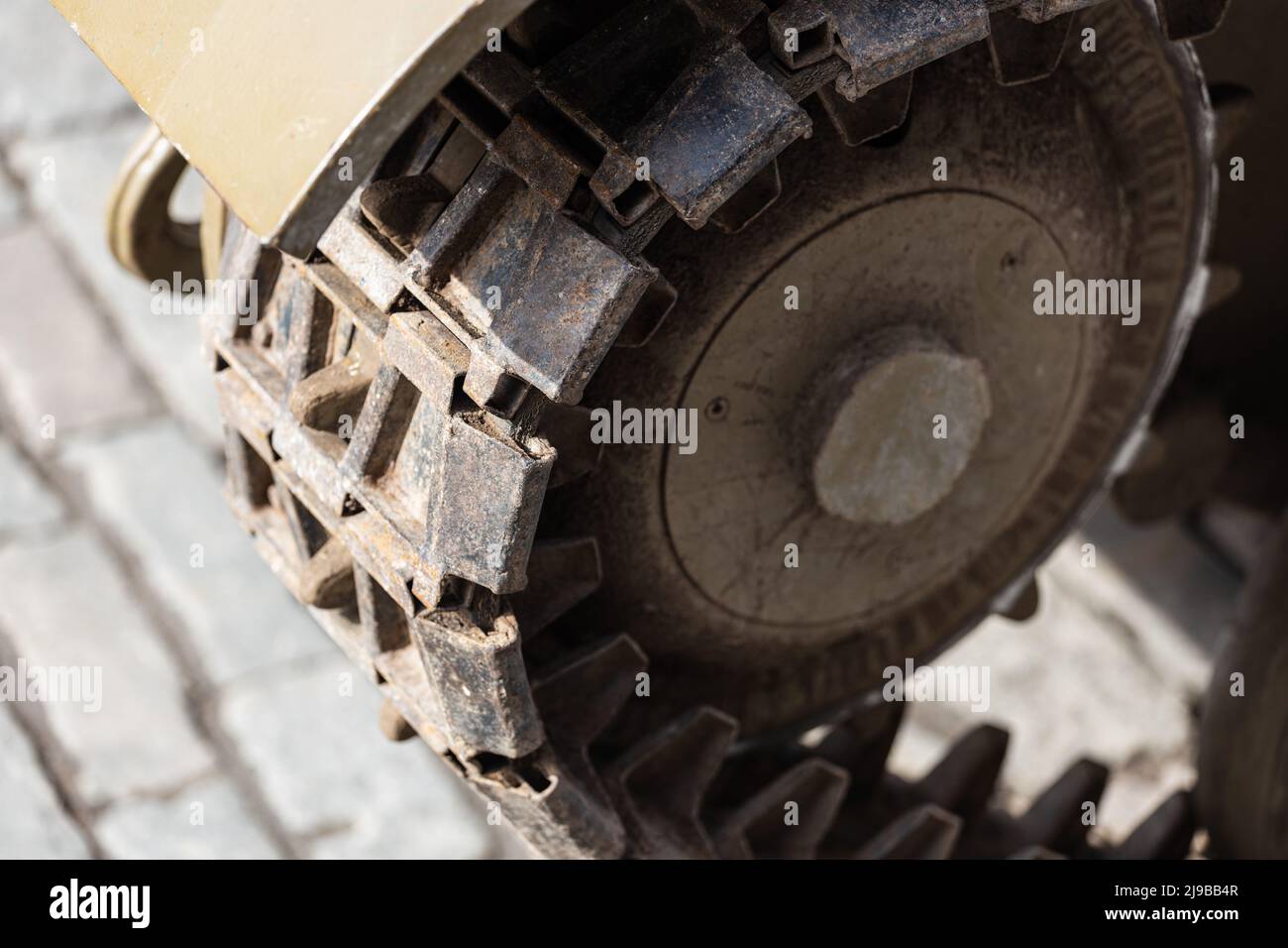 tank tracks close-up. military equipment Stock Photo - Alamy