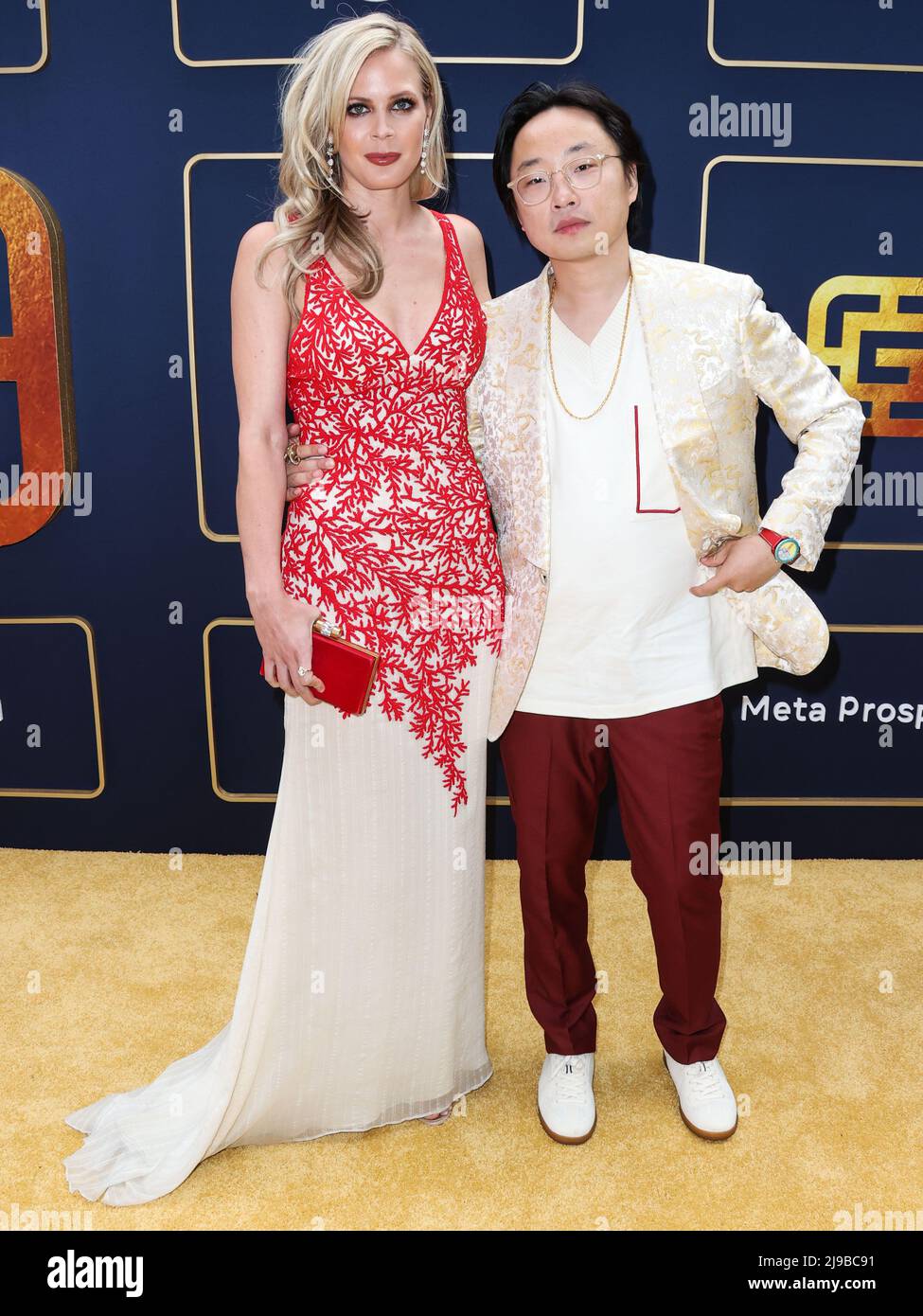 LOS ANGELES, CALIFORNIA, USA - MAY 21: Bri Kimmel and Jimmy O. Yang ...