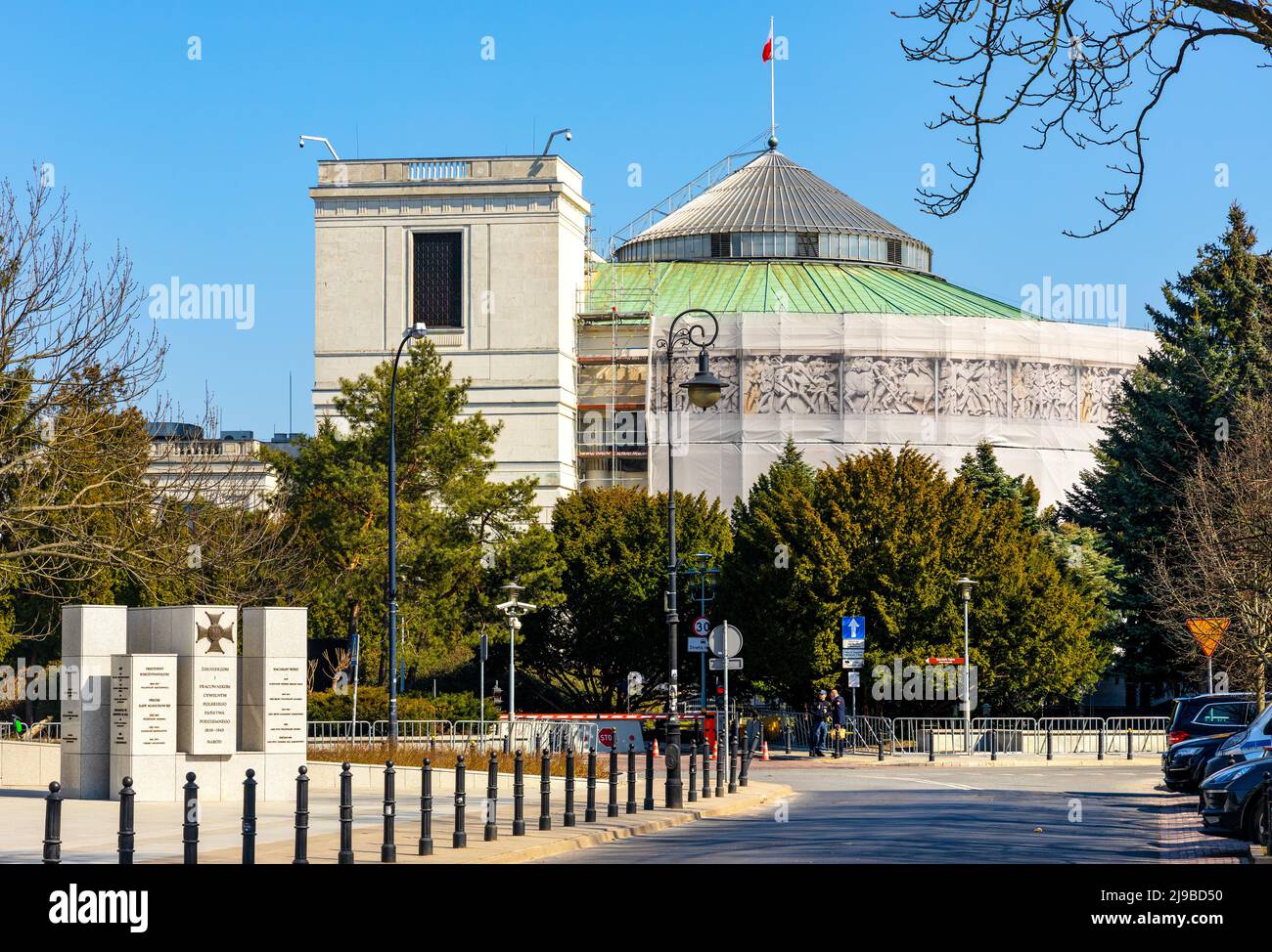 Warsaw parliament building hi-res stock photography and images - Alamy