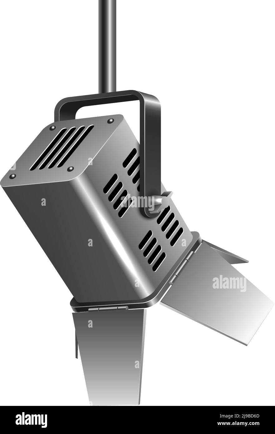 Stage lighting lamp symbol isolated vector illustration Stock Vector ...