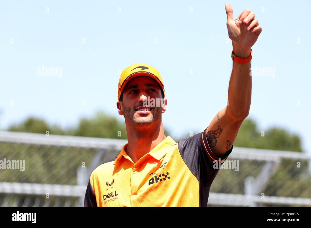 Barcelona, Spain. 22nd May, 2022. Daniel Ricciardo (AUS) McLaren on the ...