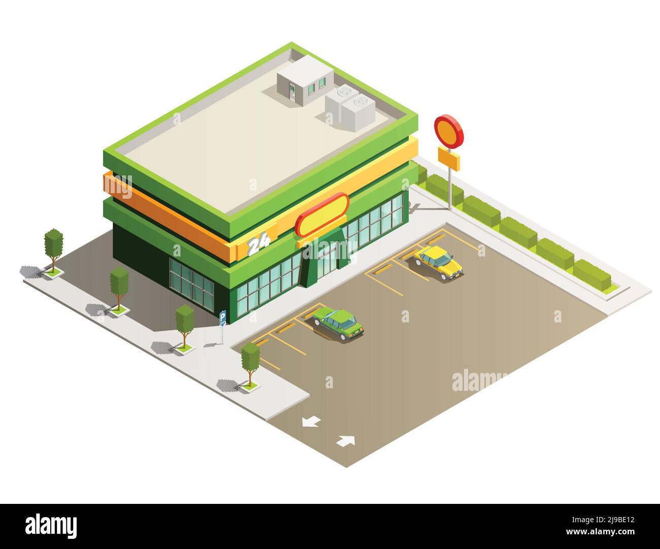 Adjacent parking car Stock Vector Images - Alamy