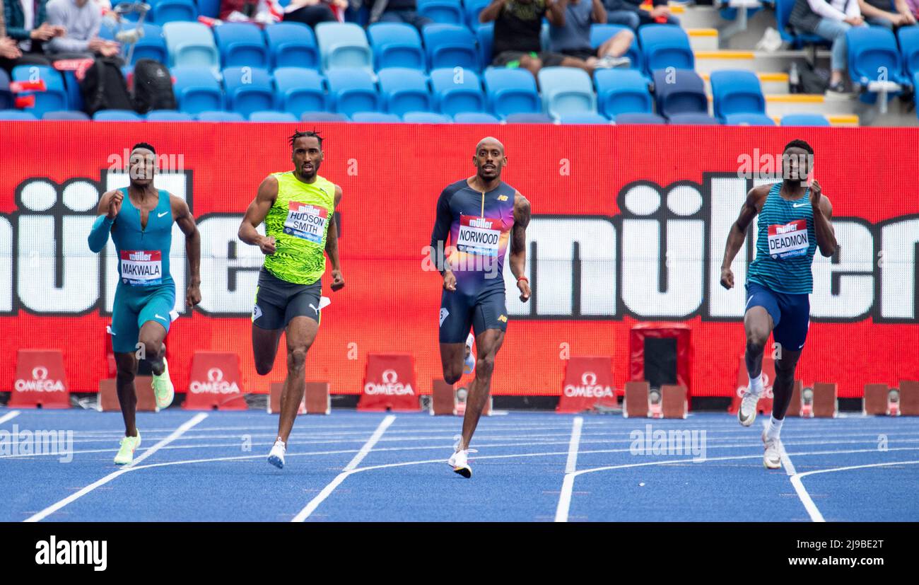 Issaac Makwala, Matthew Hudson-Smith, Vernon Norwood and Bryce Deadmon ...