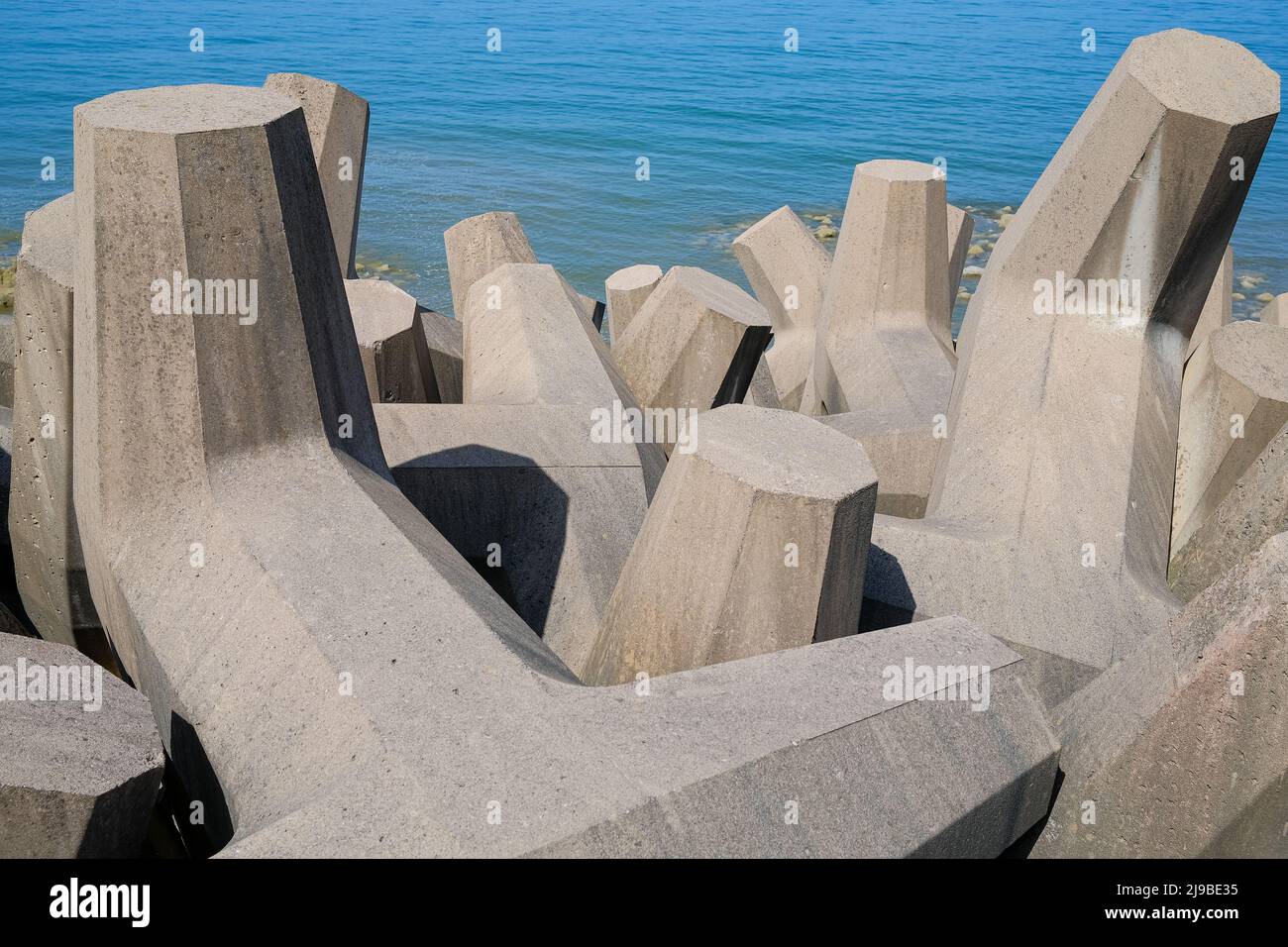 sea defense coastal protection from waves and storms concrete groynes ...