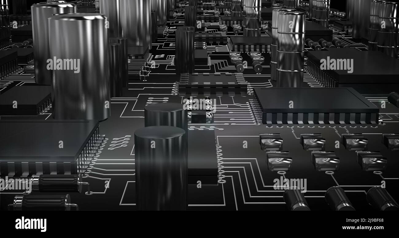 Electronic circuit loop circuit hi-res stock photography and images - Alamy