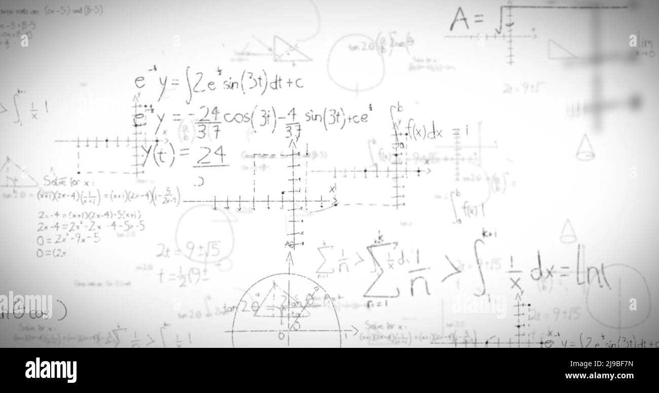 Math formulas on whiteboard Stock Photo - Alamy