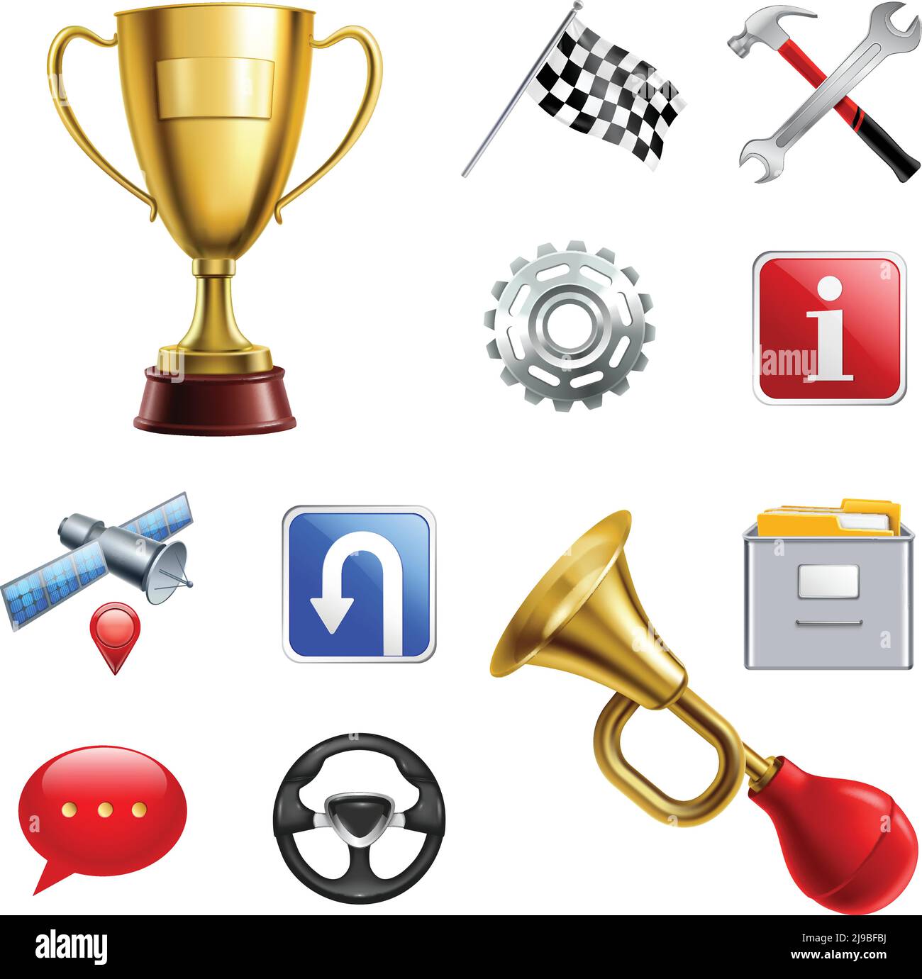 Rally attributes Stock Vector Images - Alamy