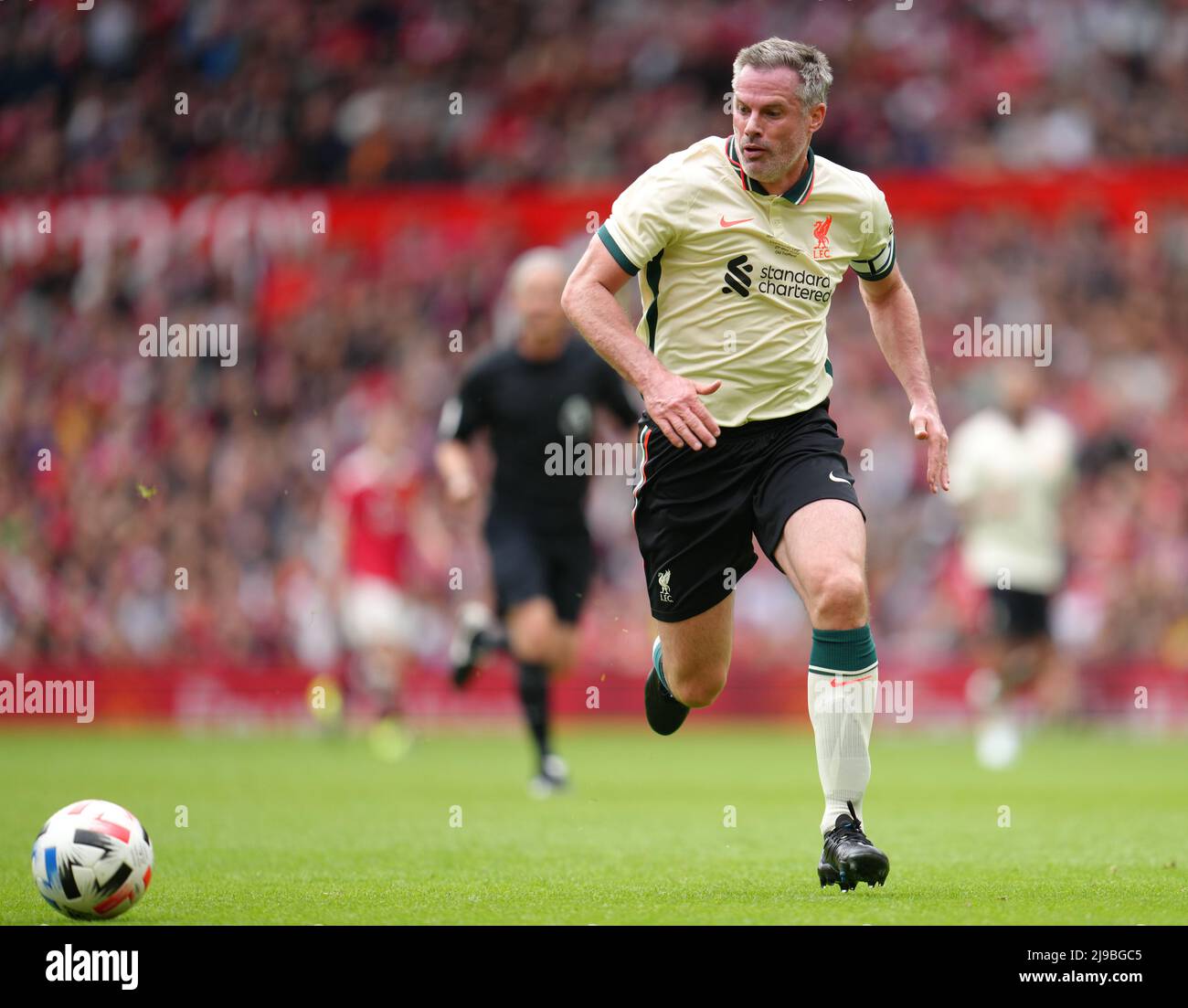 Liverpool Legends' Jamie Carragher during the Legends match at Old ...