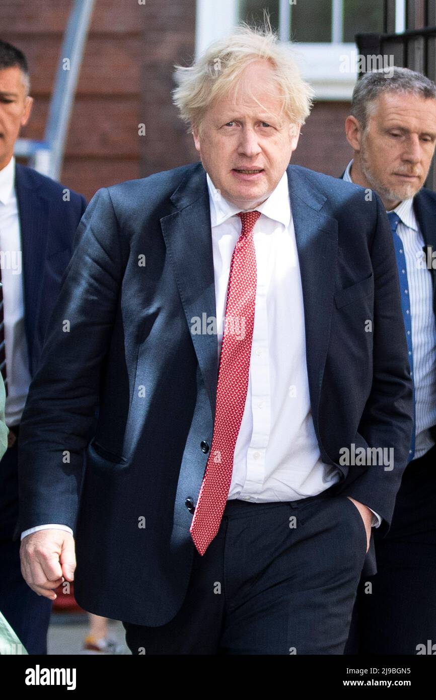 London - 20/05/2022.UK Prime minister Boris Johnson is seen walking ...