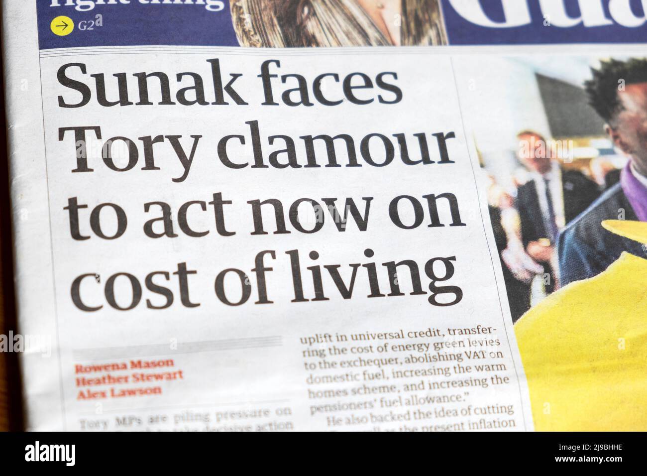 Rishi 'Sunak faces Tory clamour to act now on cost of living' Guardian ...