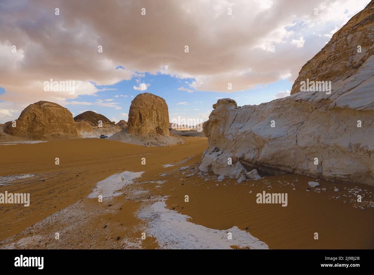 Panoramic View to the Sandy Formations in the White Desert Protected ...