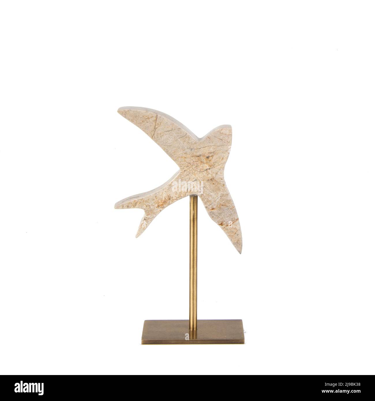 marble bird figures on metal stand luxury living room accessories ...