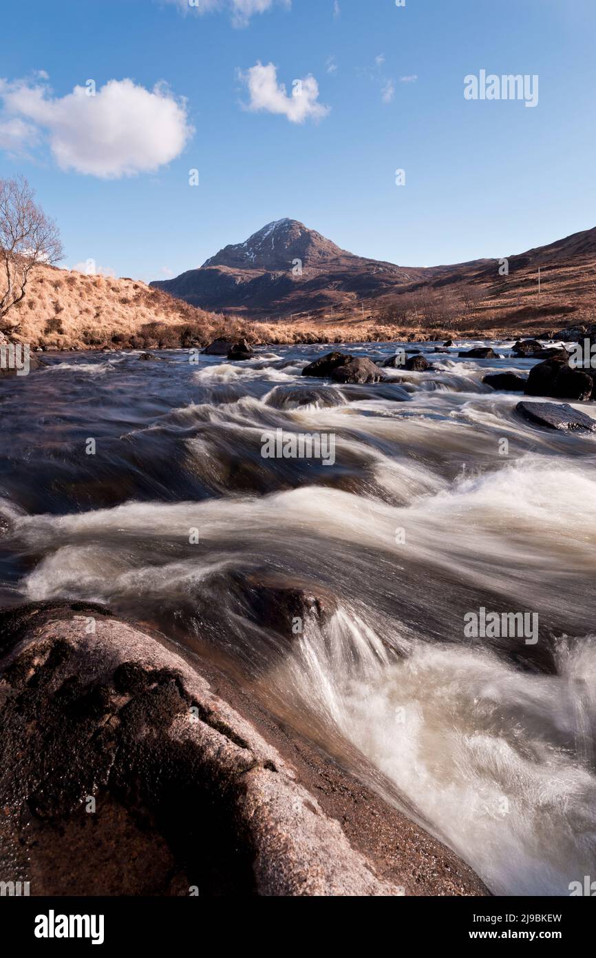 River Laxford and Ben Stack, Sutherland Stock Photo - Alamy