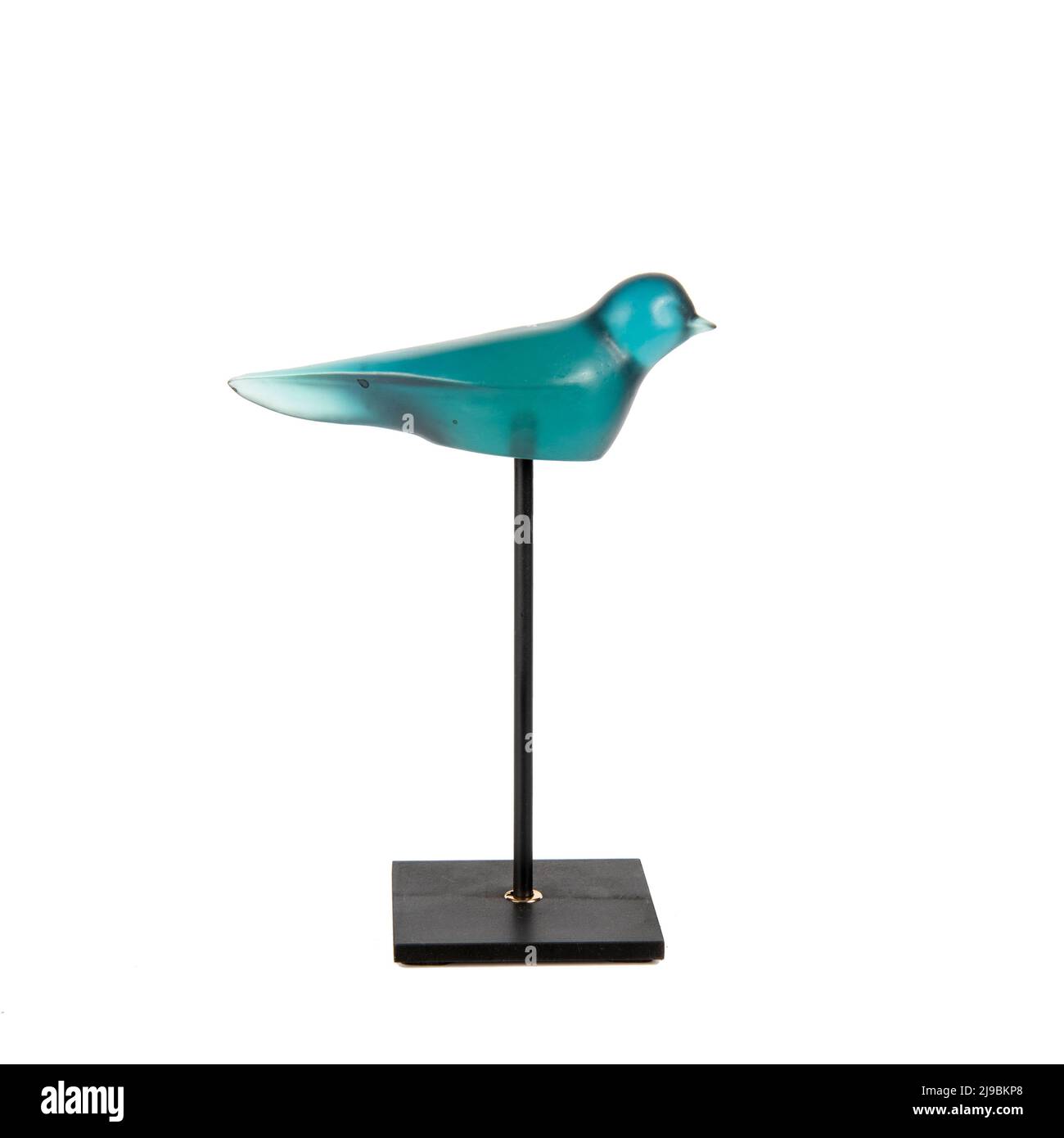 glass sculpture bird figure accessories isolated on white Stock Photo ...