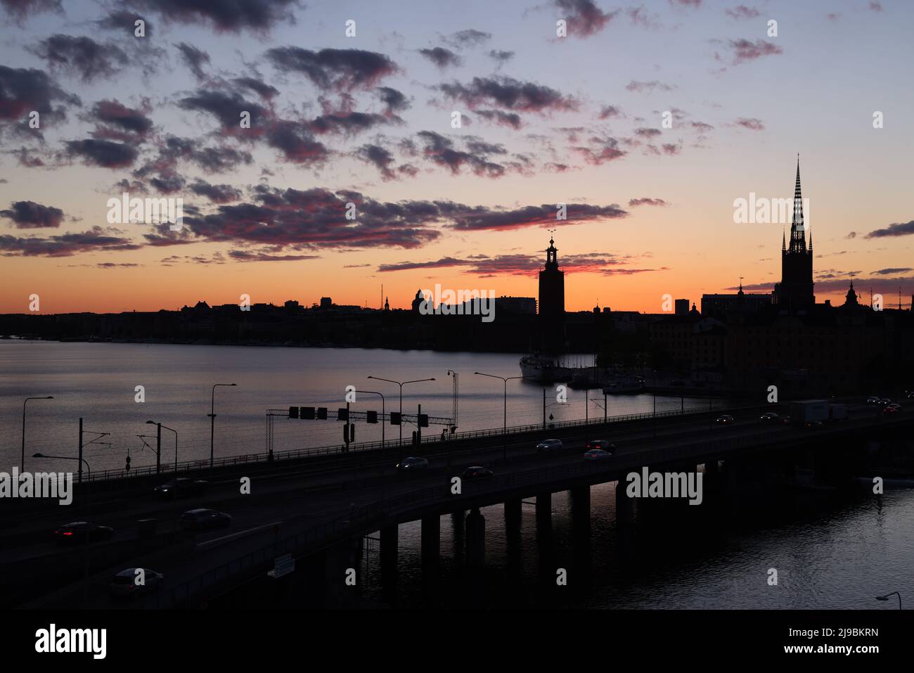 View over the city of Stockholm, capital of Sweden,seen over the water ...