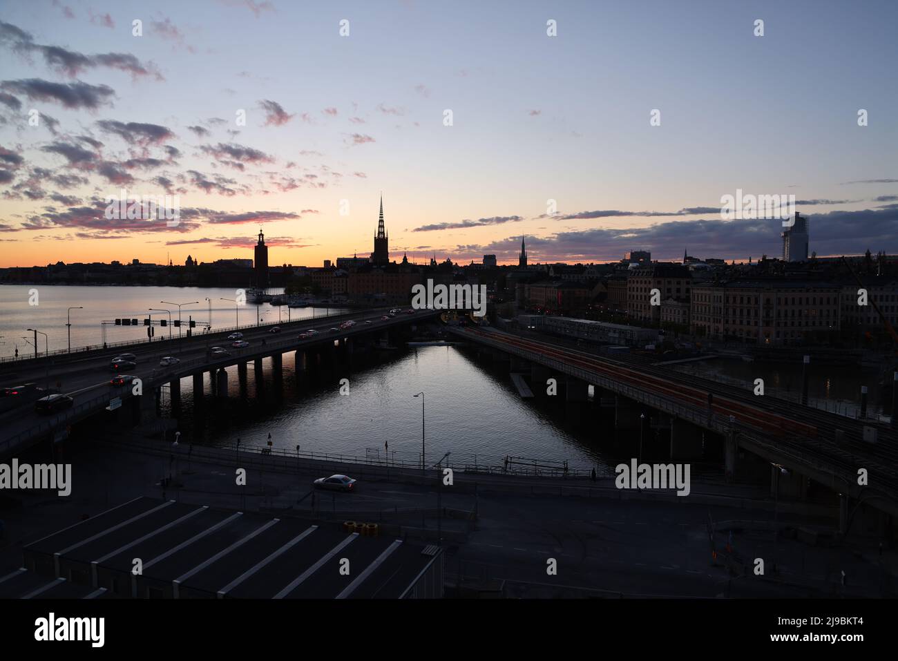 View over the city of Stockholm, capital of Sweden,seen over the water ...