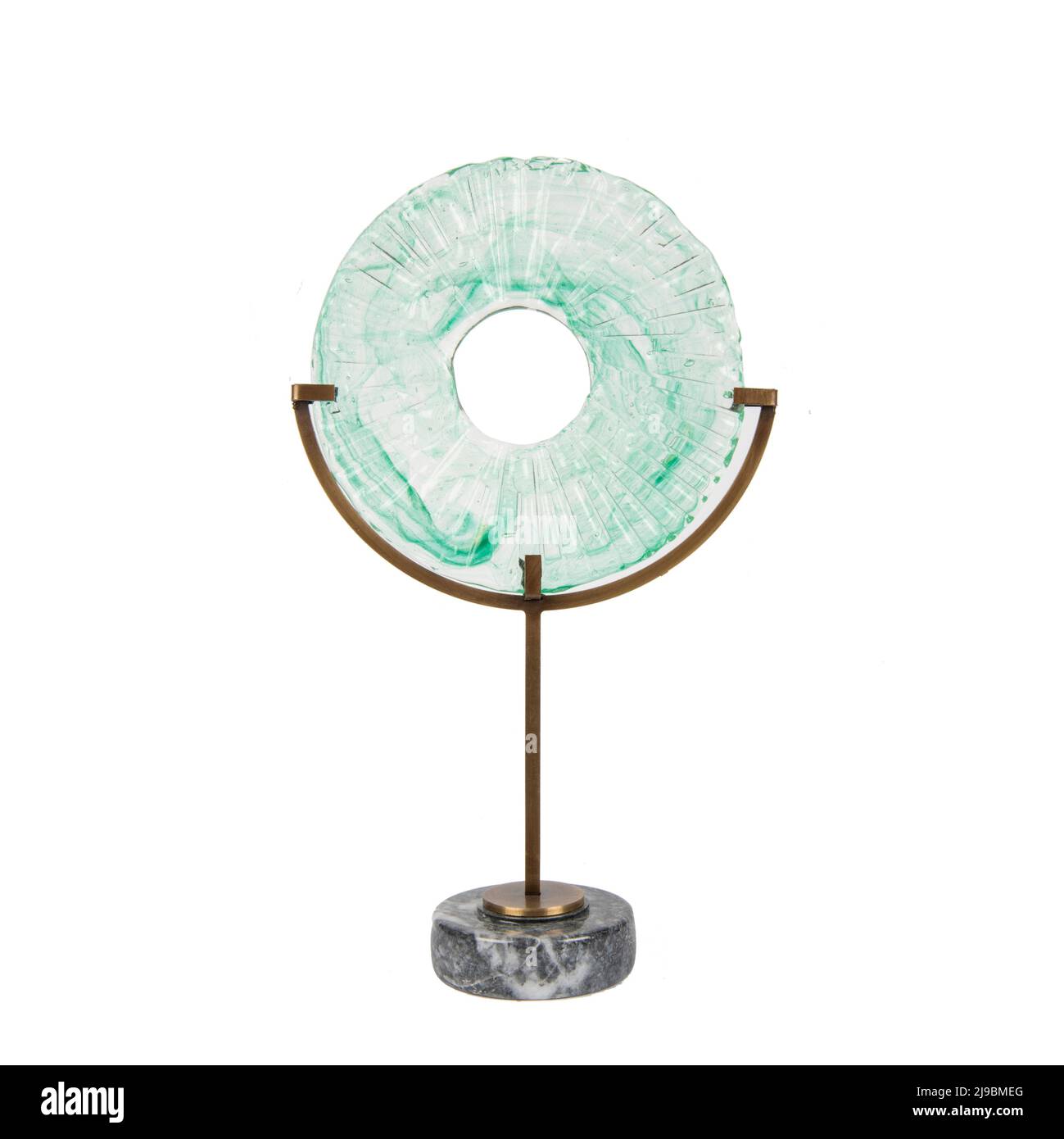 abstract glass sun figure luxury living room accessory isolated on ...