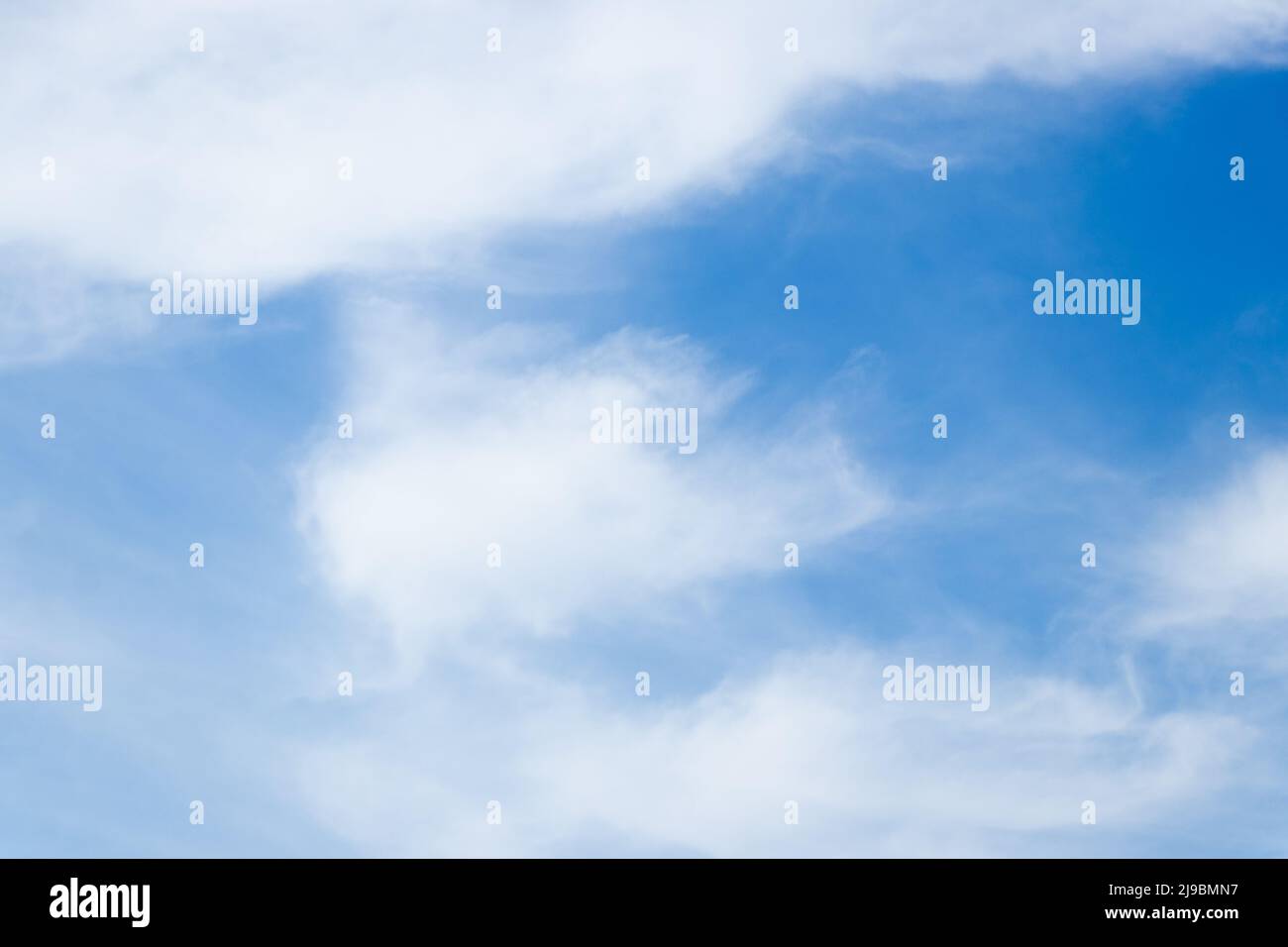 Clear blue color sky with white cloud background Stock Photo - Alamy
