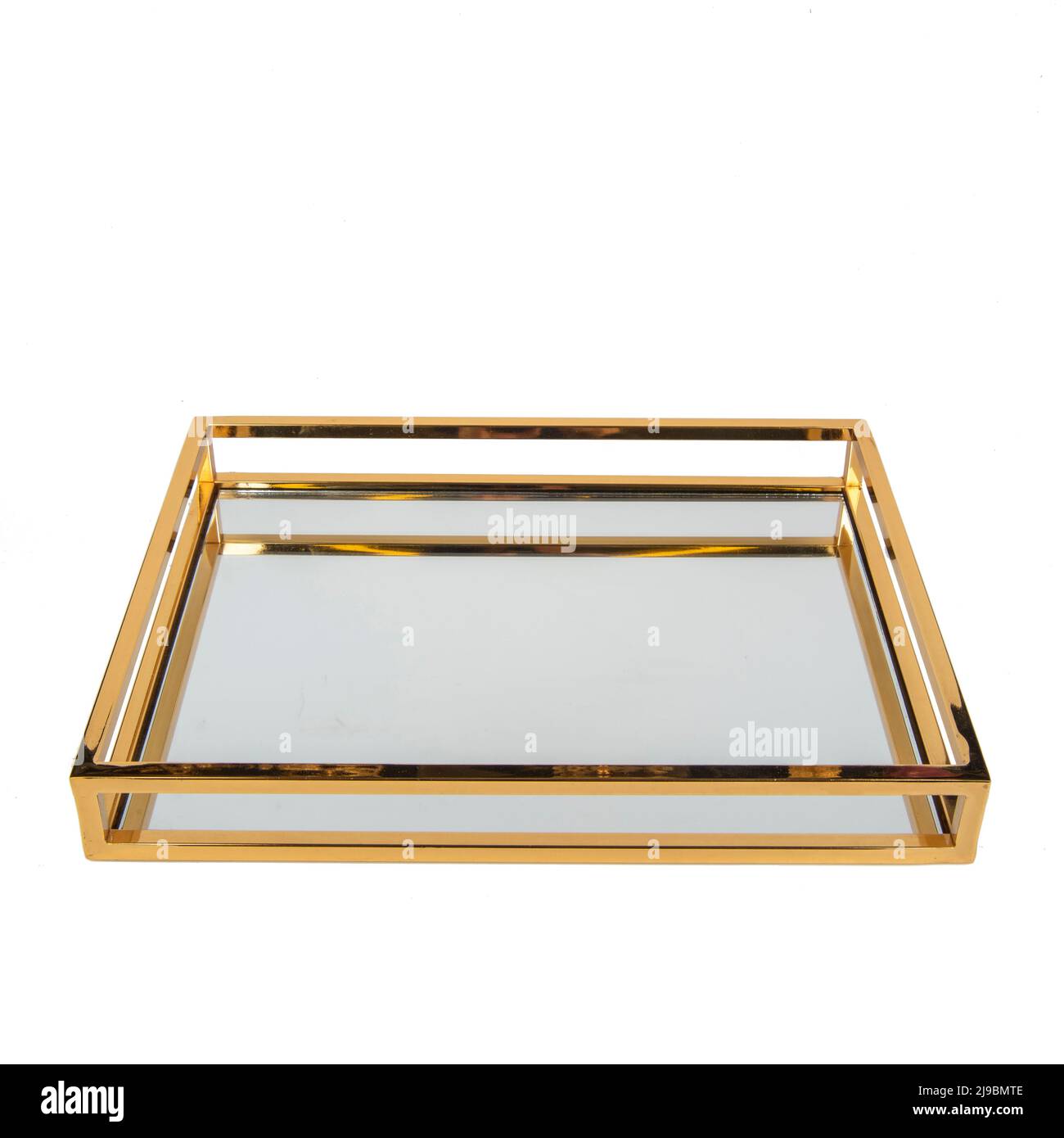 luxury glass tray isolated on white Stock Photo - Alamy