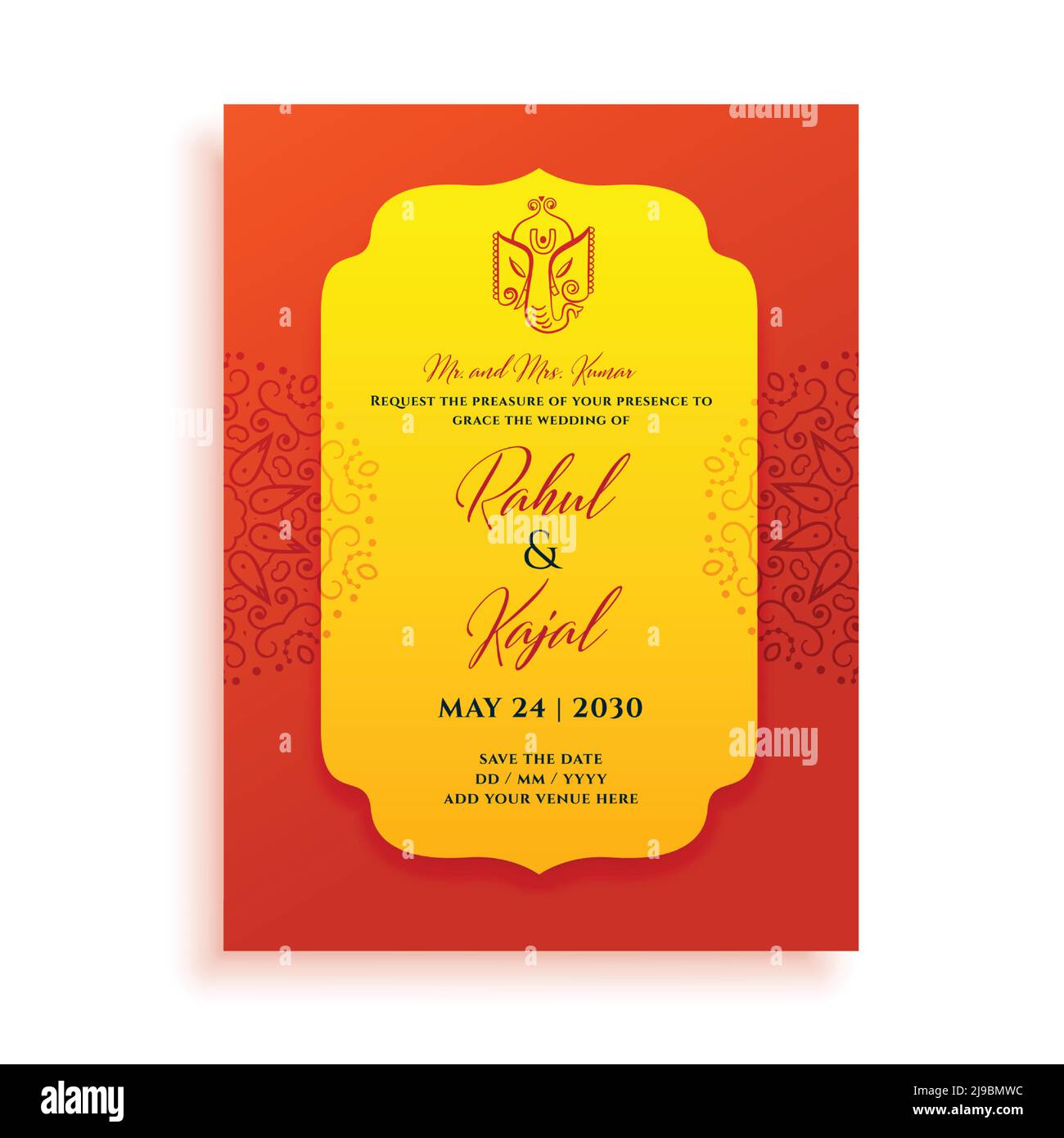 Indian reception Stock Vector Images - Alamy