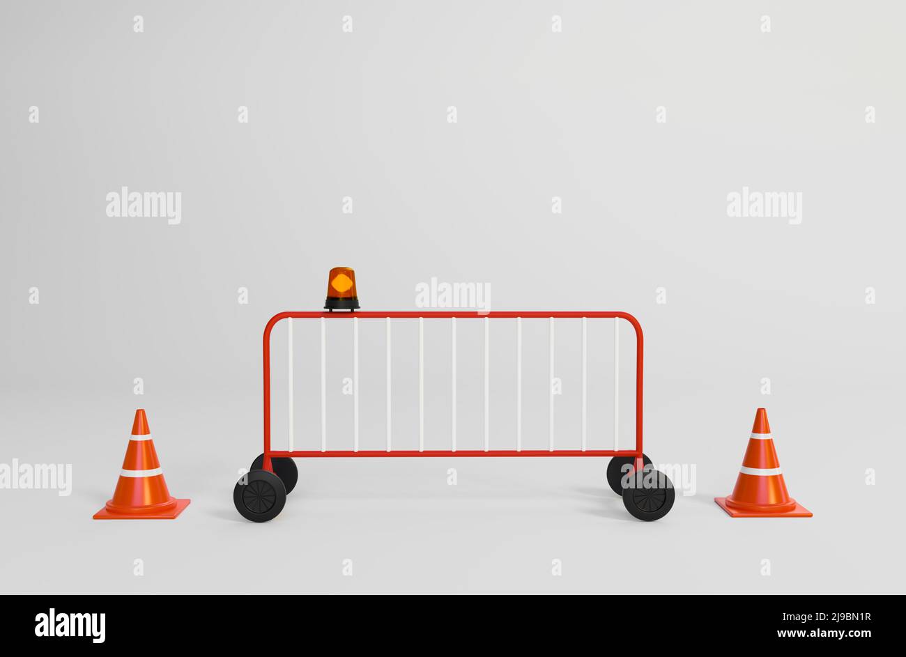 emergency and fixing problem on white background, 3d illustration ...