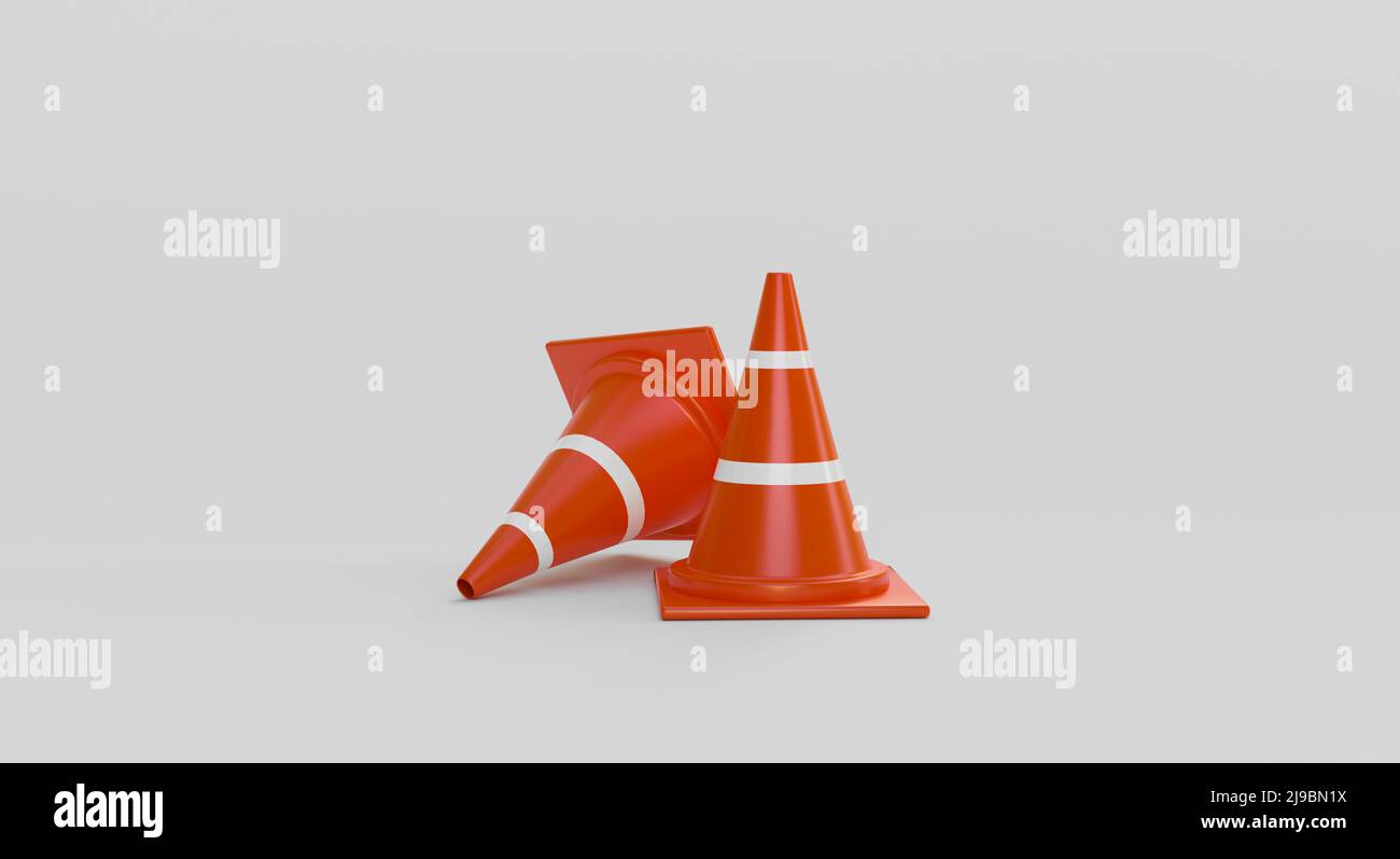 emergency and fixing problem on white background, 3d illustration ...