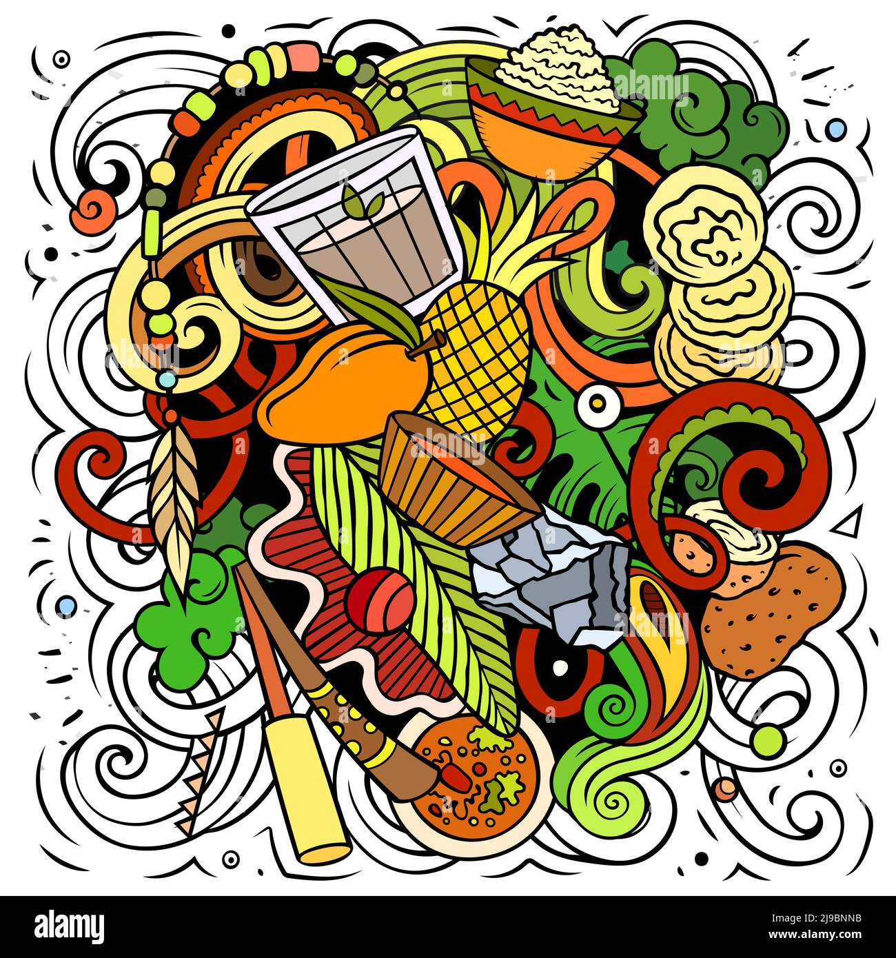 Guyana and tourism not brazil Stock Vector Images - Alamy