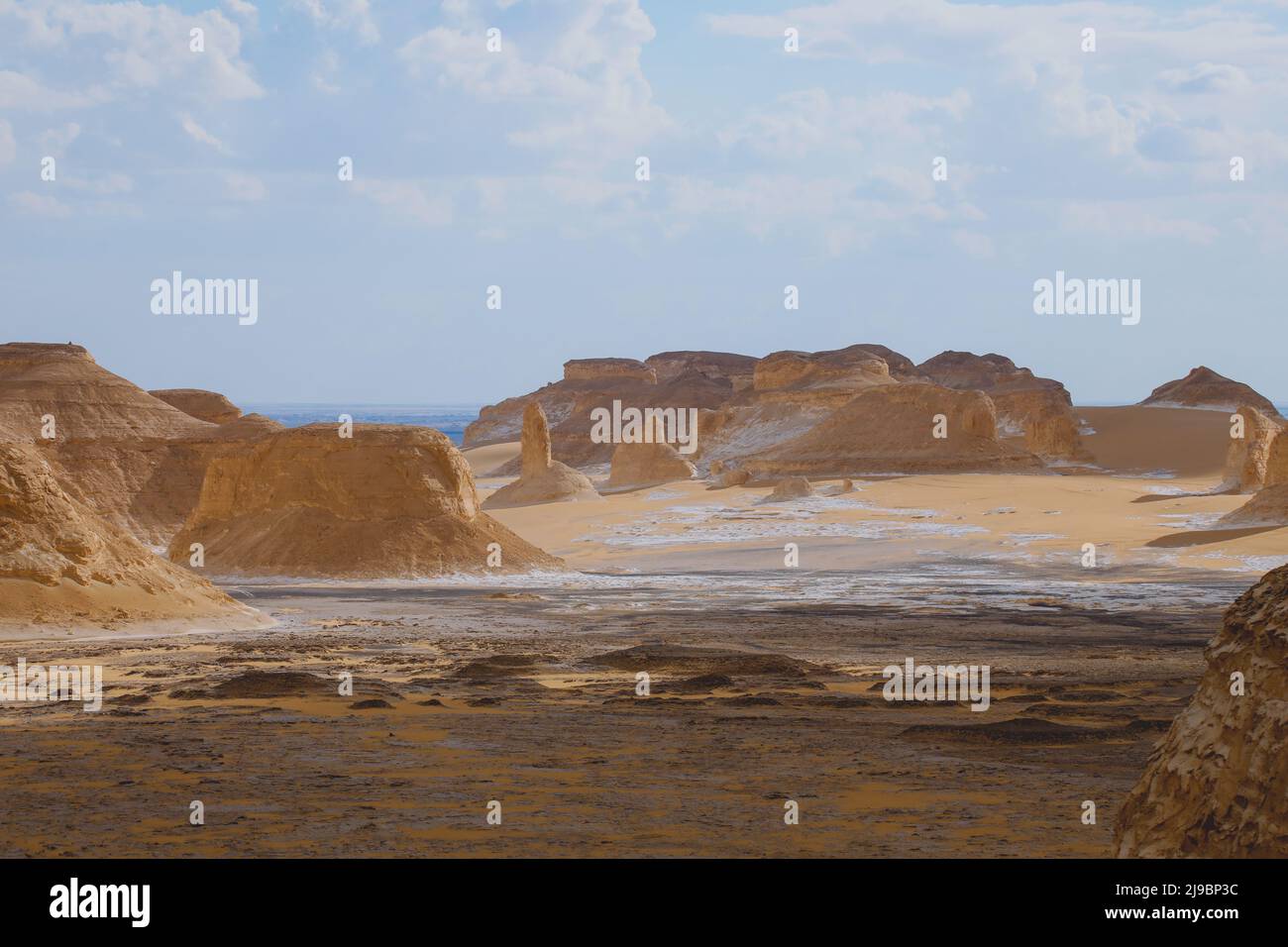 Landscape View of the White Desert Protected Area in the Farafra Oasis ...