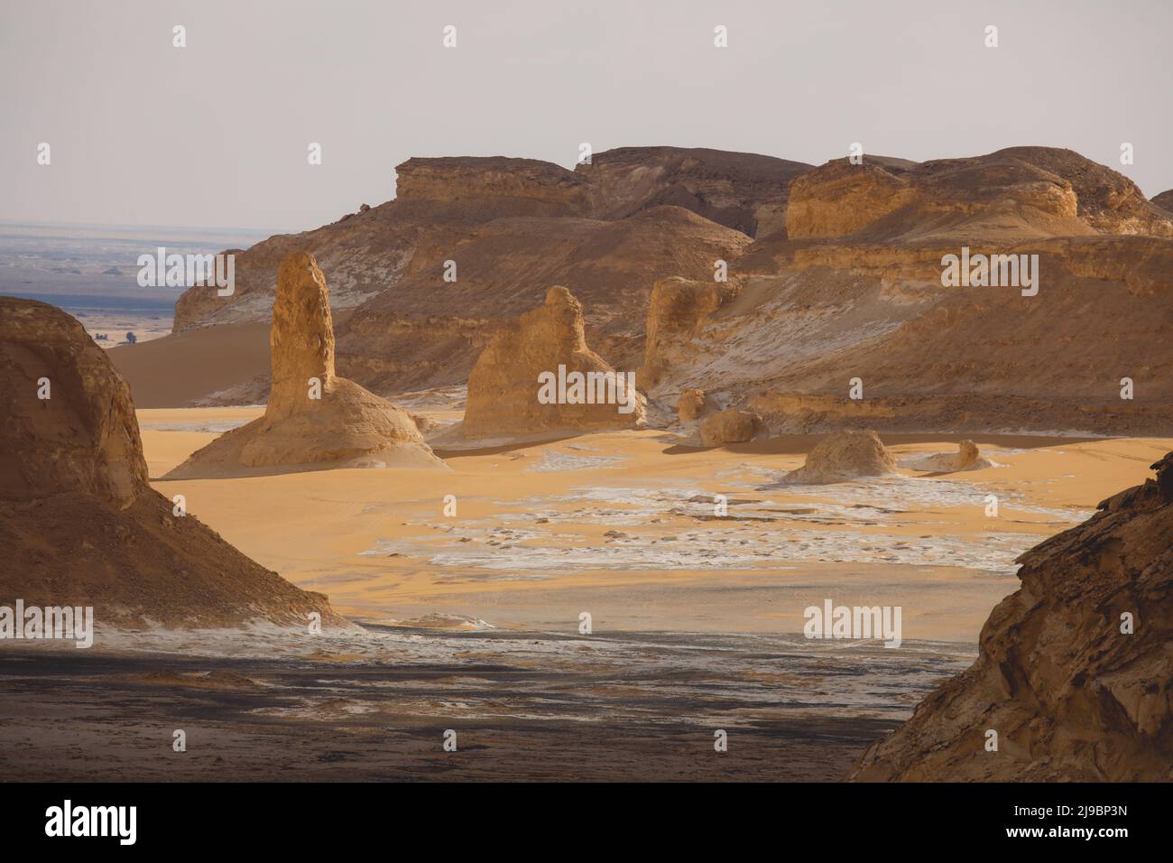 Landscape View of the White Desert Protected Area in the Farafra Oasis ...