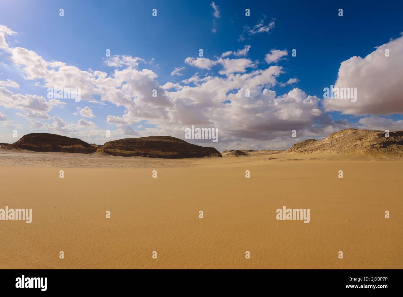 Landscape View of the White Desert Protected Area in the Farafra Oasis ...