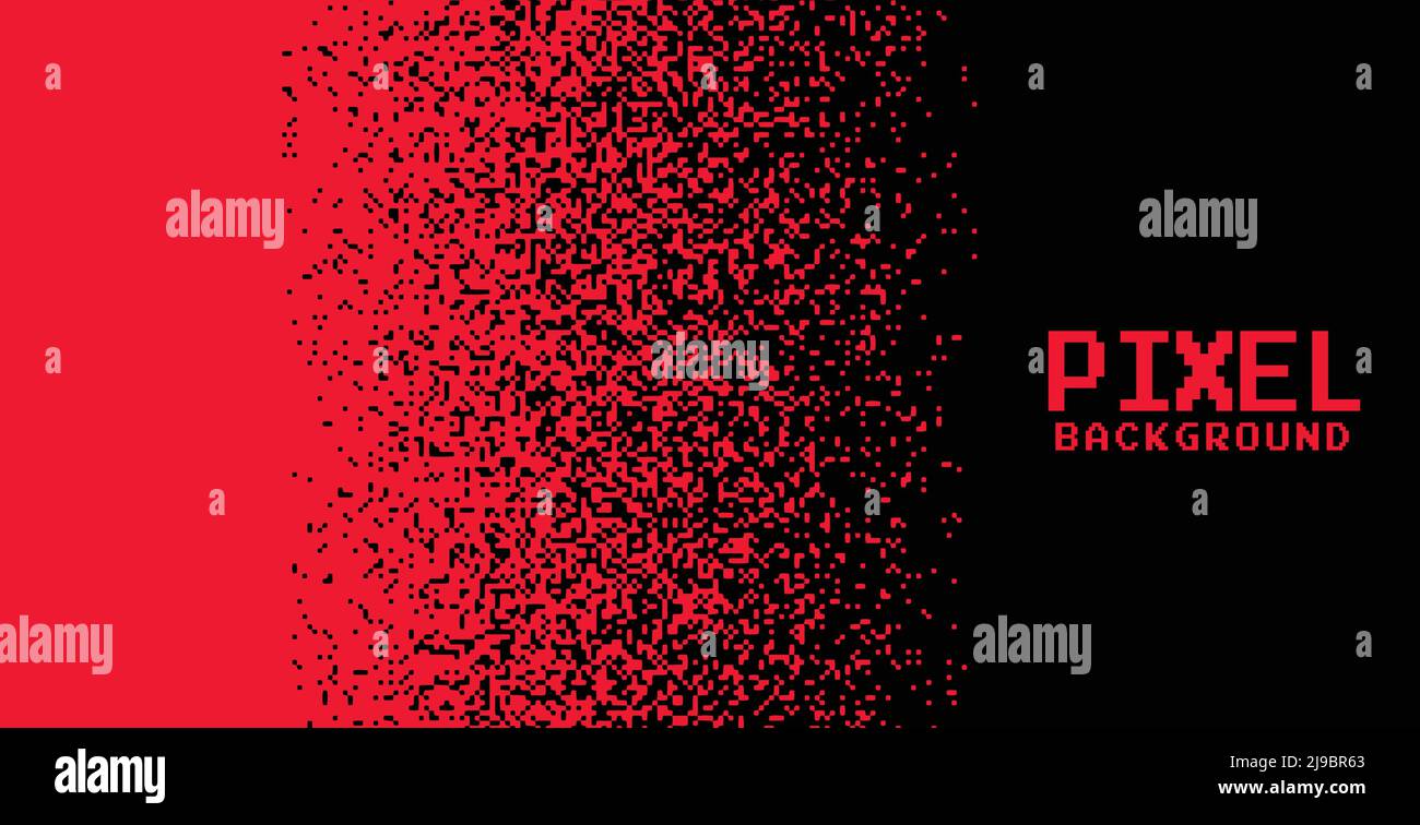 red black pixel gradient background Stock Vector Image & Art - Alamy