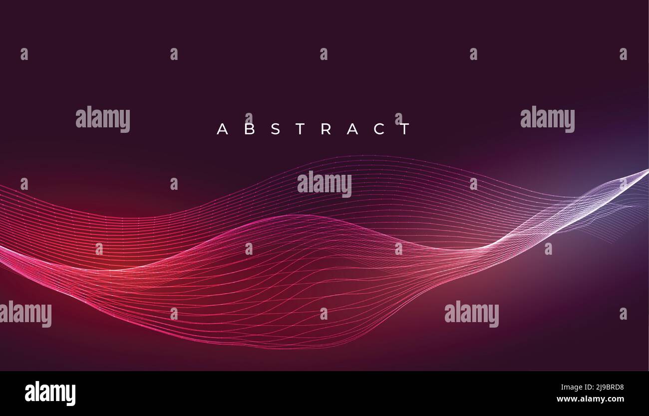 abstract wave background with light effect Stock Vector Image & Art - Alamy