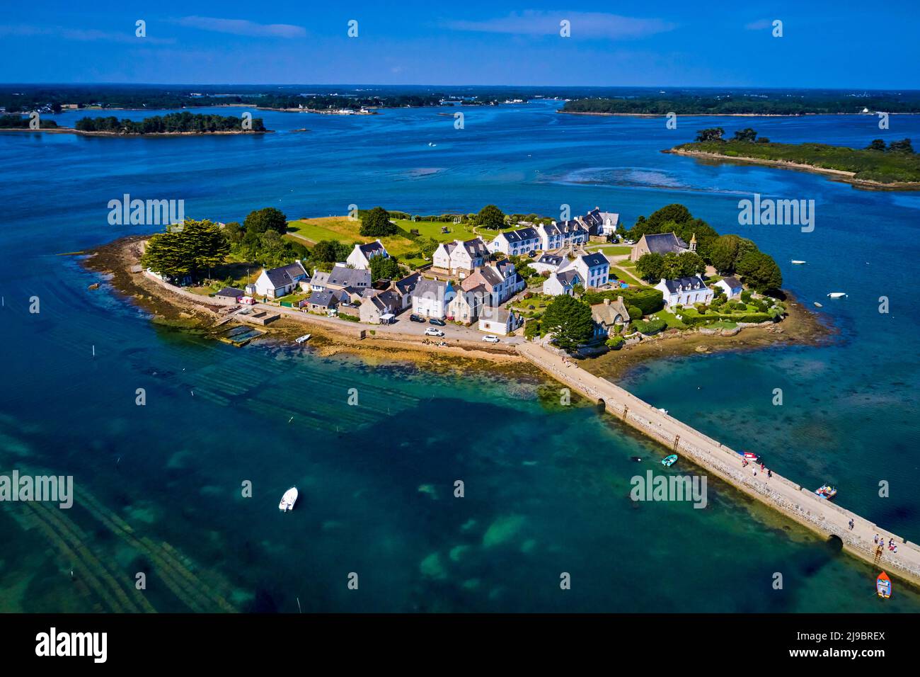 France, Morbihan, Etel river, Belz, Saint-Cado island Stock Photo - Alamy