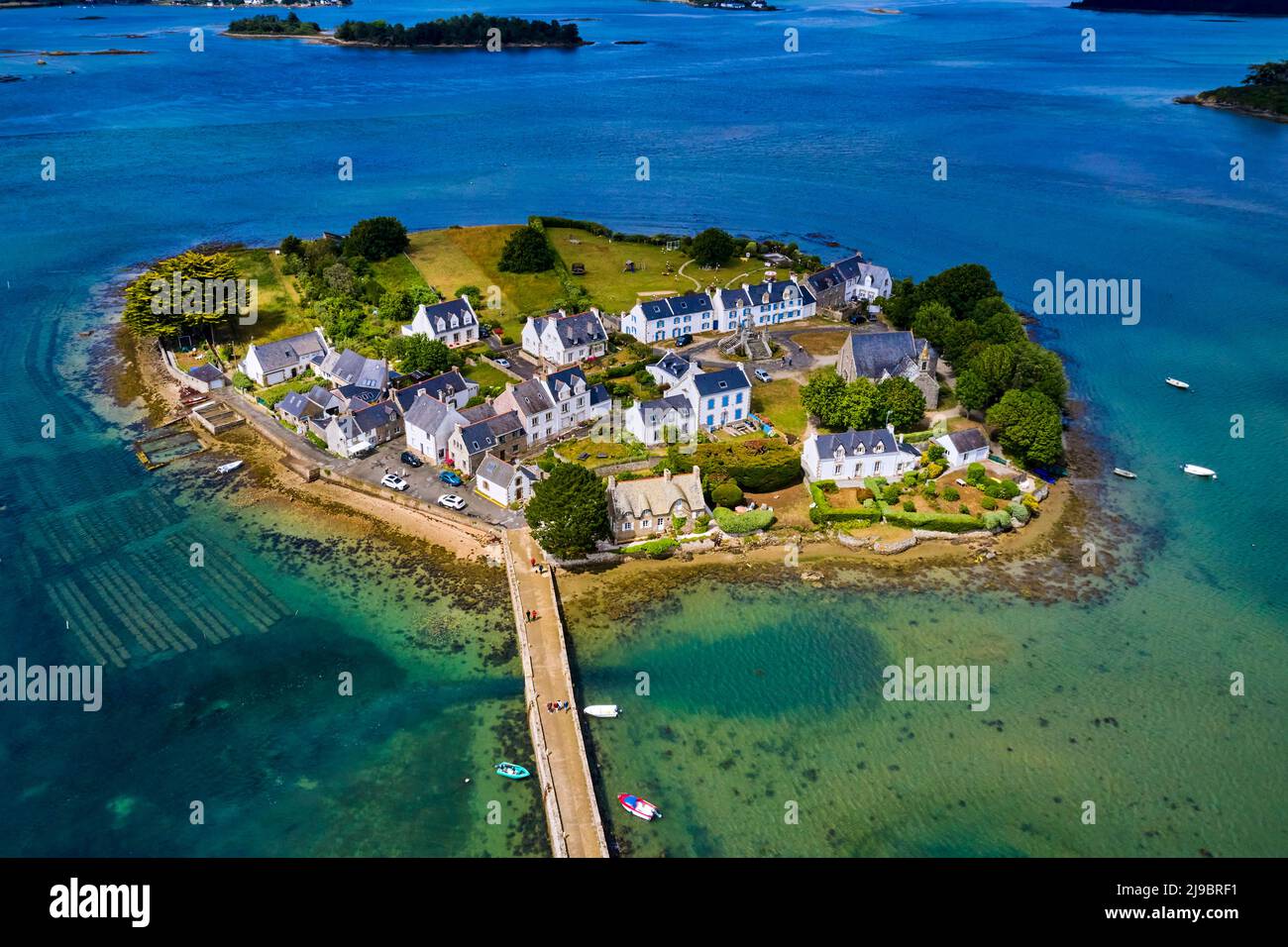France, Morbihan, Etel river, Belz, Saint-Cado island Stock Photo - Alamy
