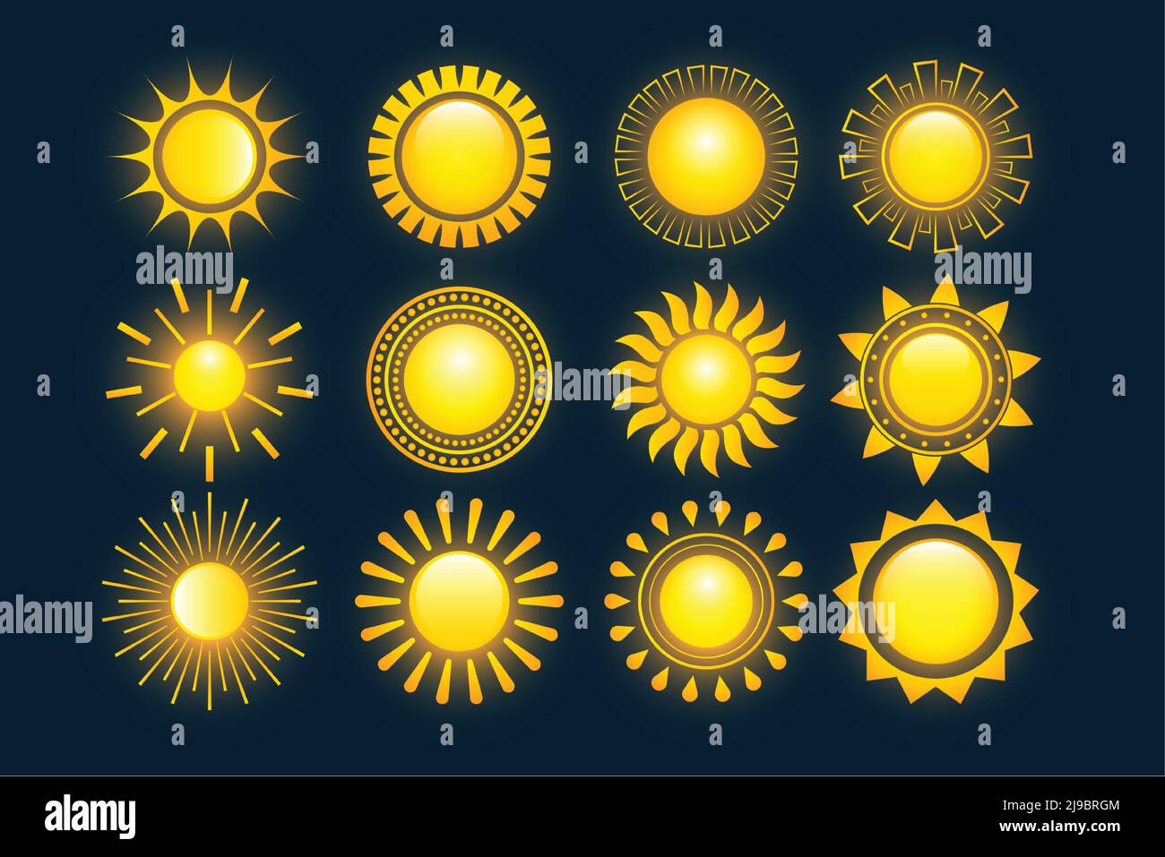 Very hot sun Stock Vector Images - Alamy