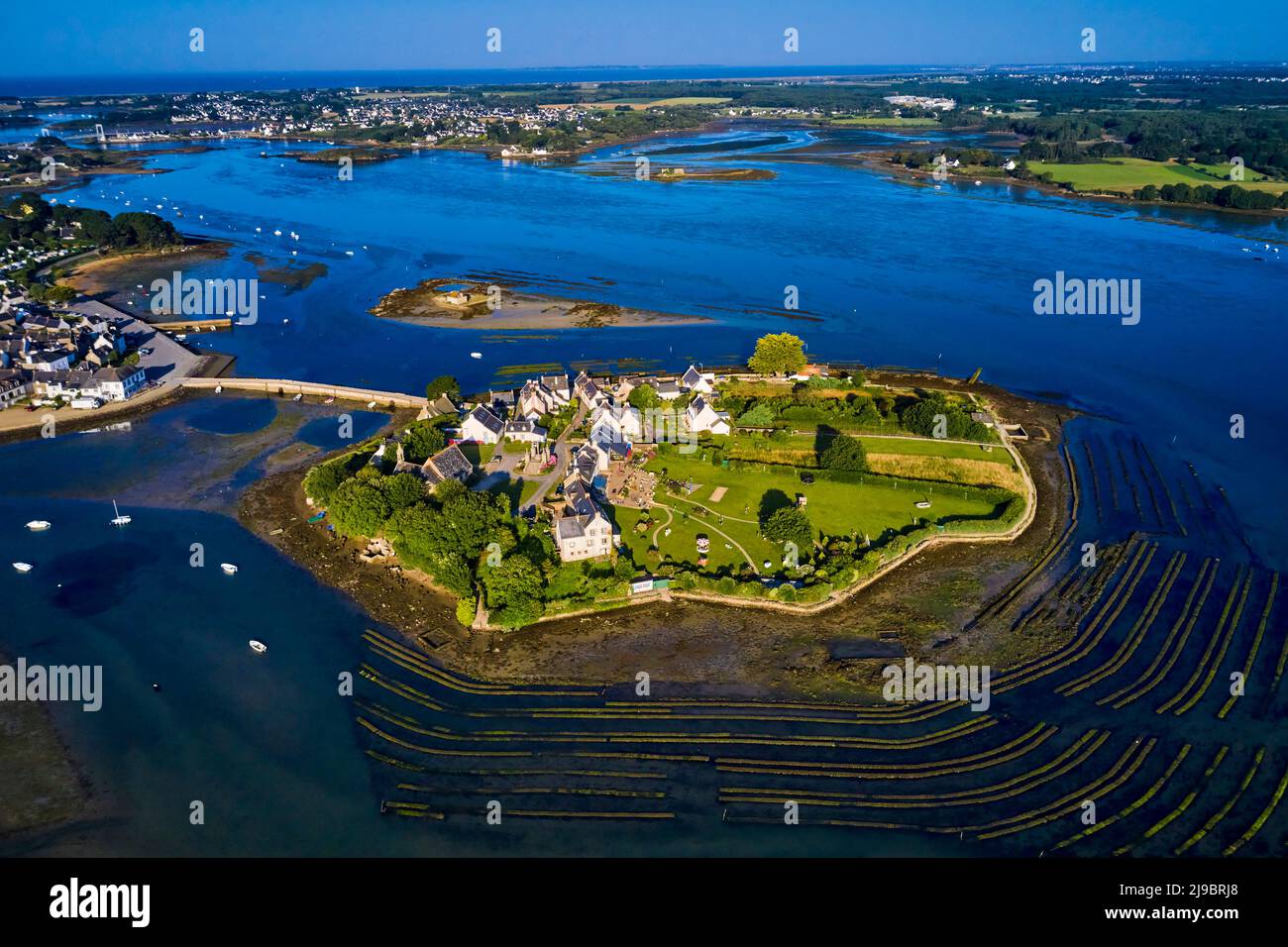 France, Morbihan, Etel river, Belz, Saint-Cado island Stock Photo - Alamy