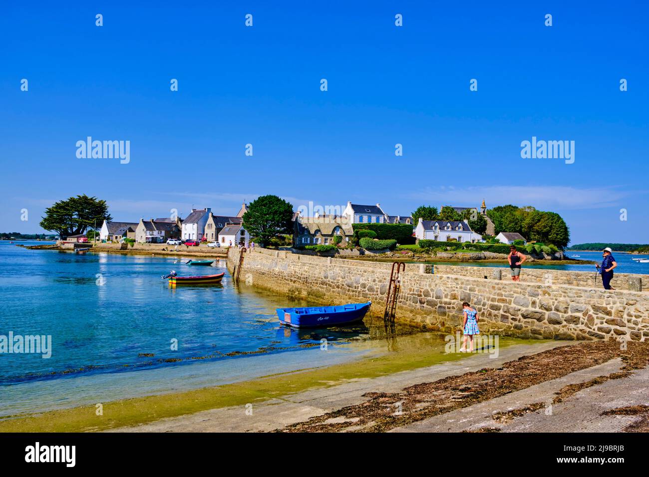 France, Morbihan, Etel river, Belz, Saint-Cado island Stock Photo - Alamy