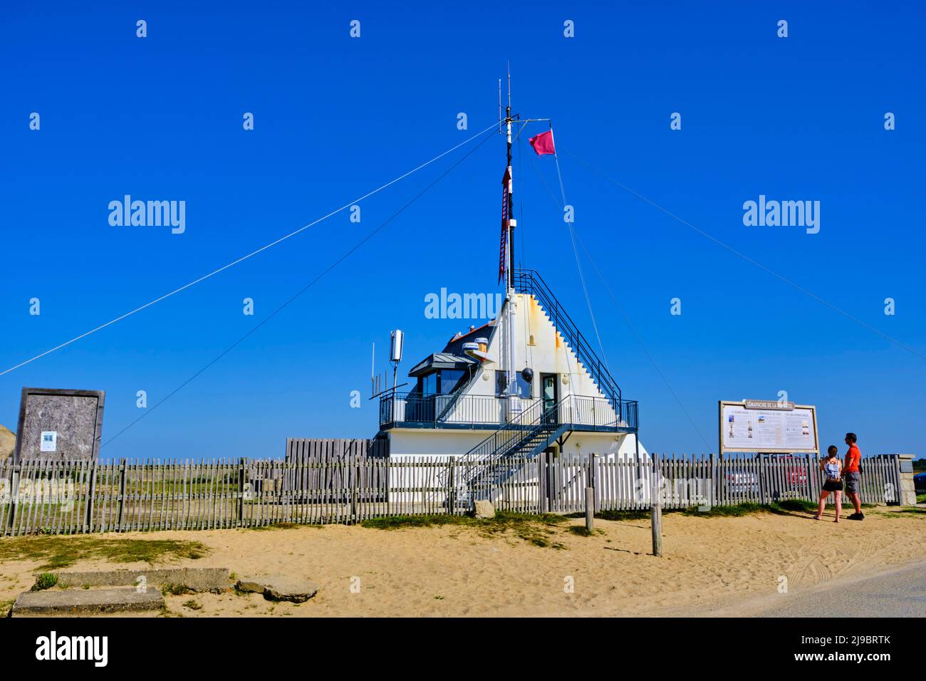 France, Morbihan, Etel, Etel river, the semaphore Stock Photo - Alamy