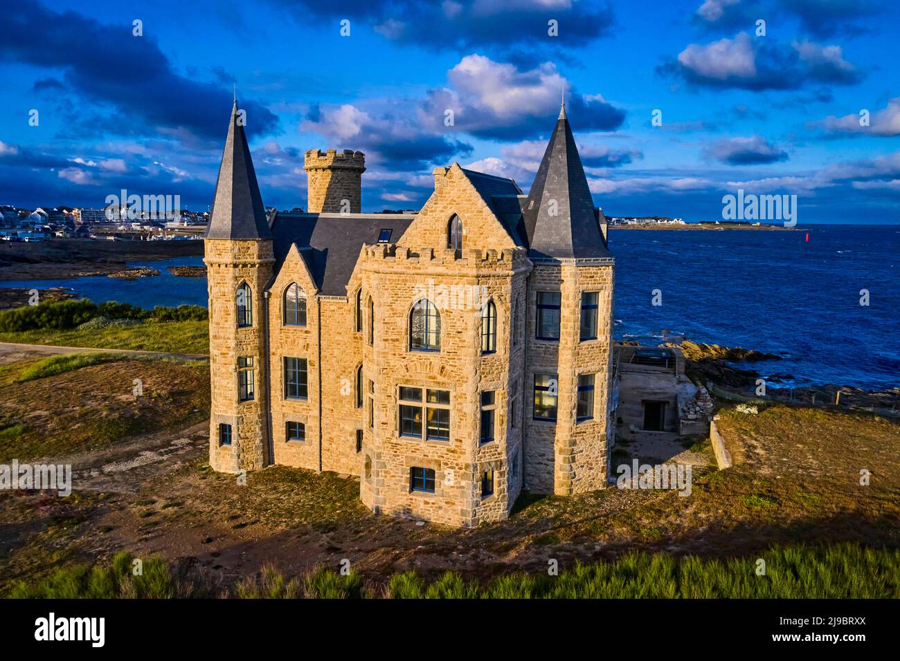 France, Morbihan (56), Wild Coast, Presqu'île de Quiberon, Pointe de ...