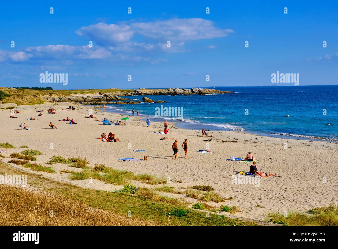 France, Morbihan (56), Presqu'île de Quiberon, Quiberon, Goviro beach ...
