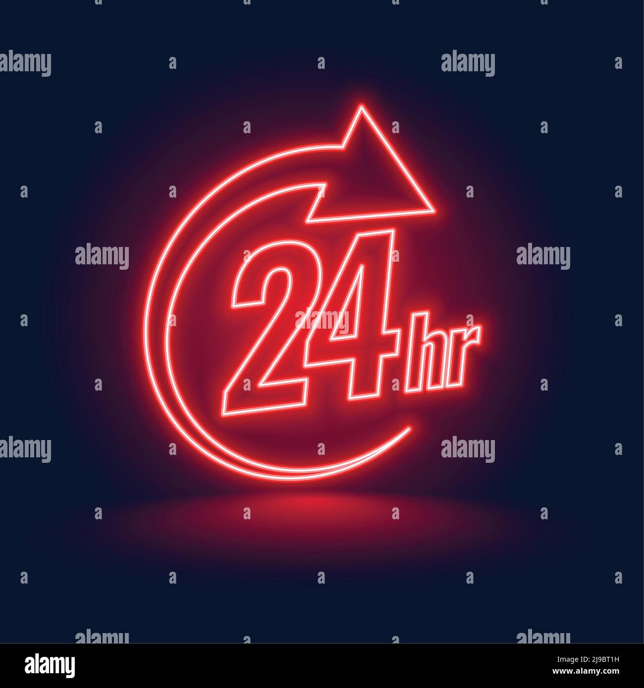 24 7 neon sign hi-res stock photography and images - Alamy