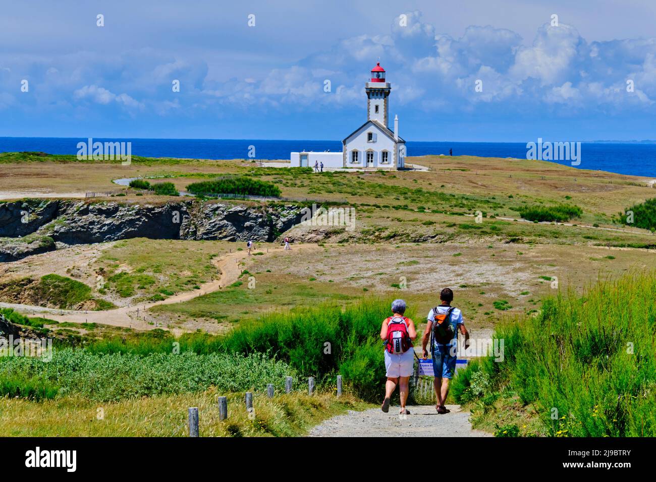 France, Morbihan, Belle-Ile-en-mer, Sauzon, Pointe des Poulains, The ...