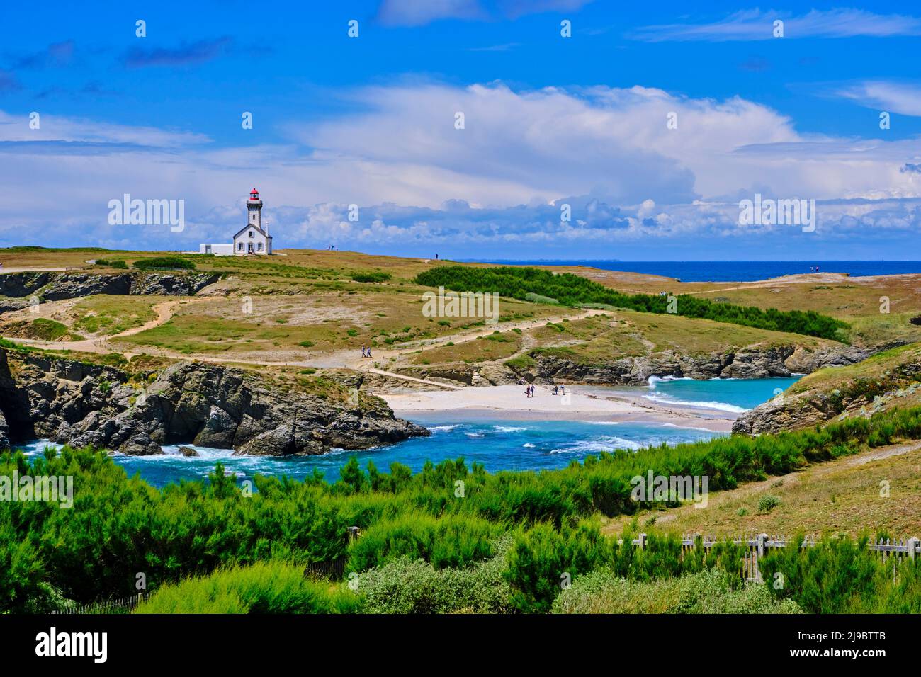 France, Morbihan, Belle-Ile-en-mer, Sauzon, Pointe des Poulains, The ...