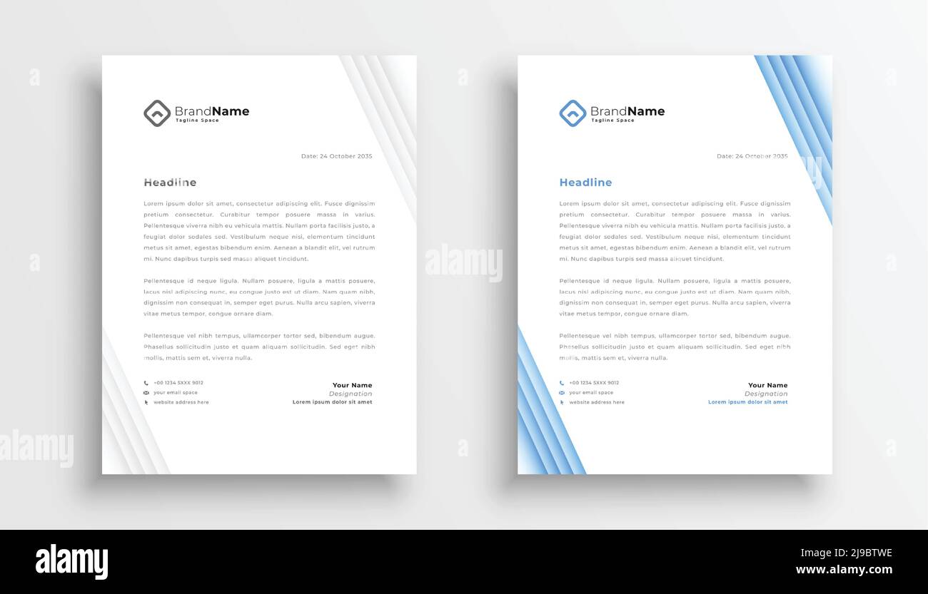 modern business leaflet letterhead brochure design Stock Vector Image ...