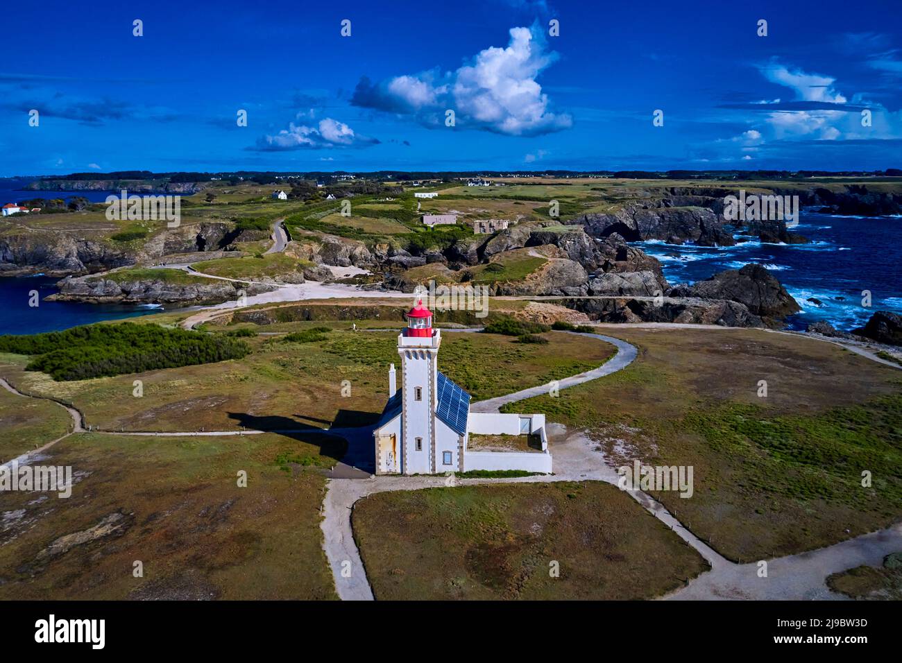 France, Morbihan, Belle-Ile-en-mer, Sauzon, Pointe des Poulains, The ...