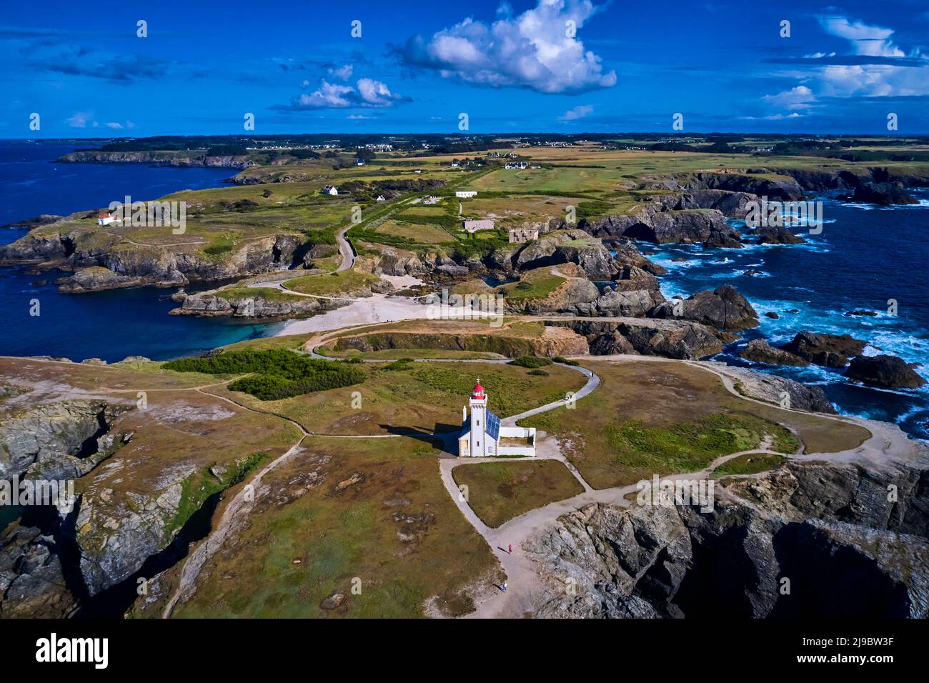 France, Morbihan, Belle-Ile-en-mer, Sauzon, Pointe des Poulains, The ...